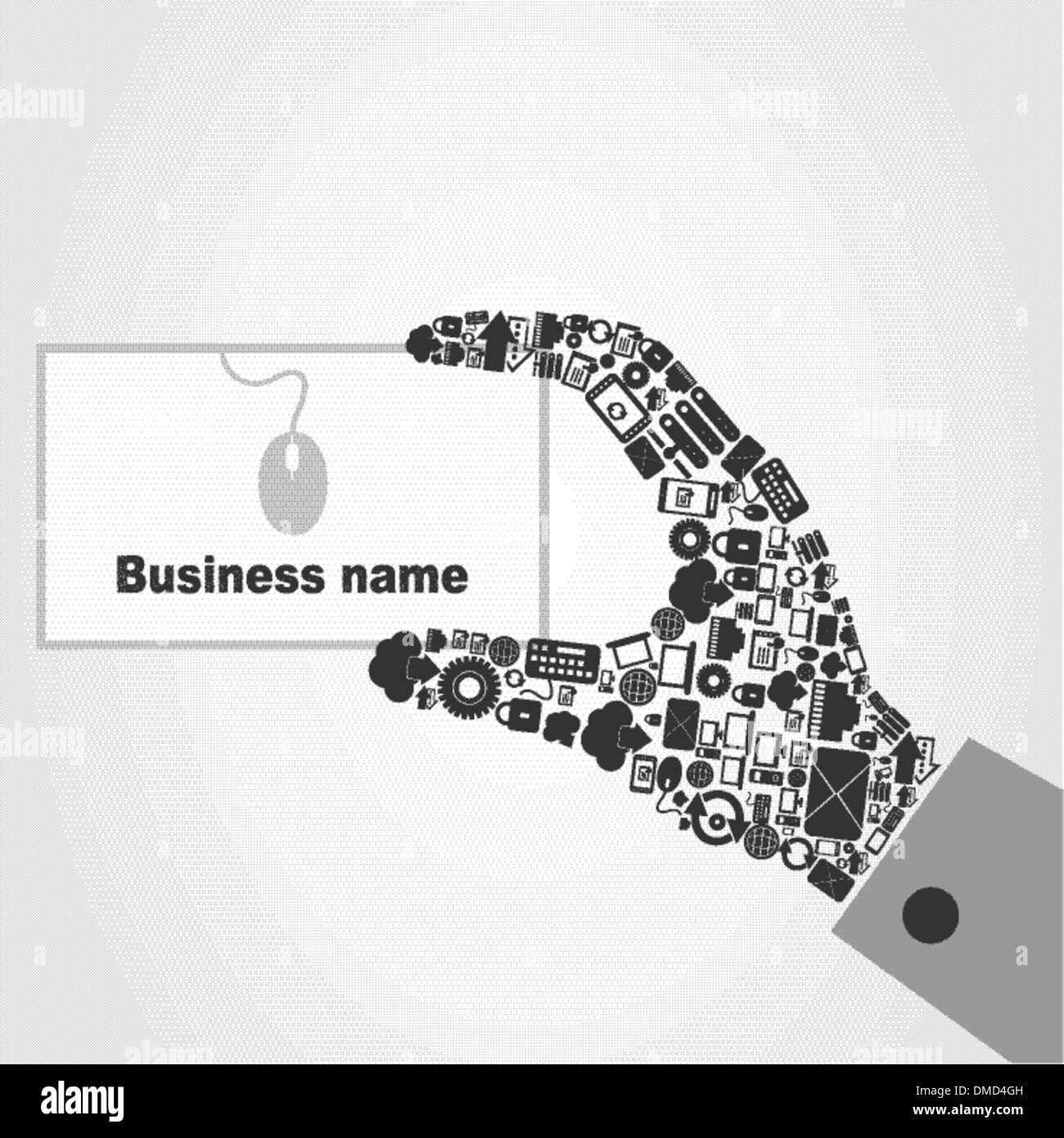 Hand the computer2 Stock Vector Image & Art - Alamy