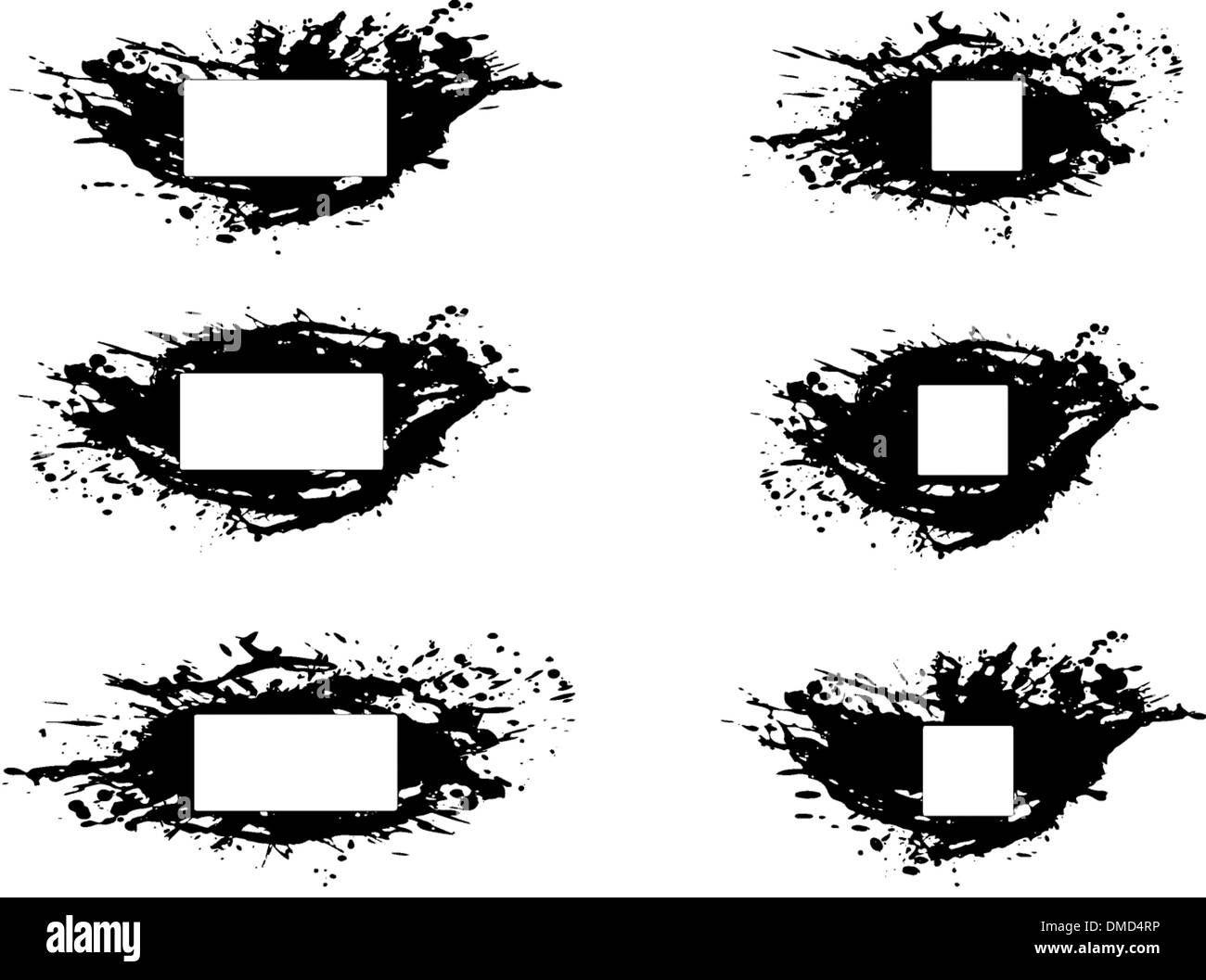 Black grunge borders Stock Vector Image & Art - Alamy