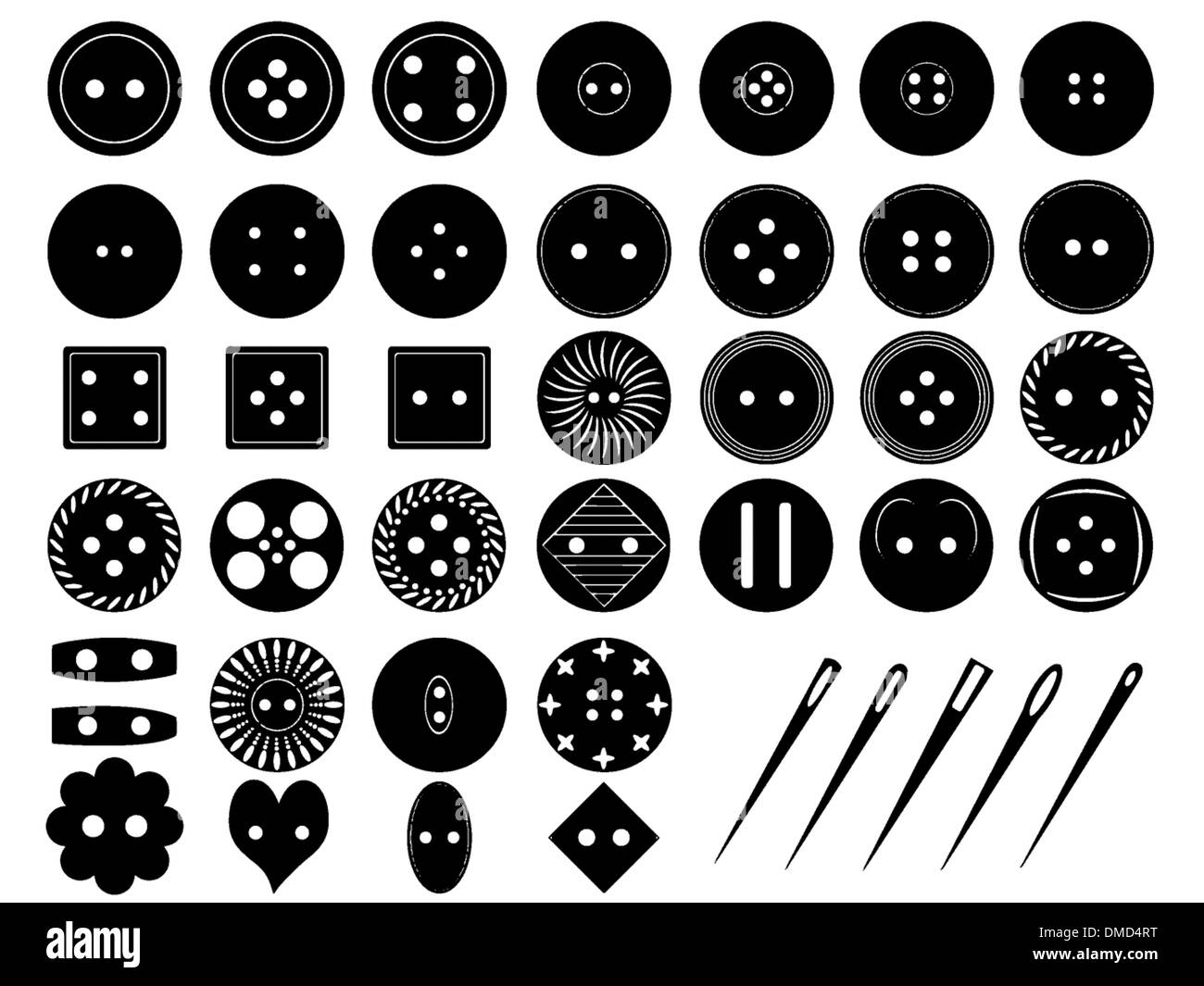 Buttons on white background Stock Vector Image & Art - Alamy