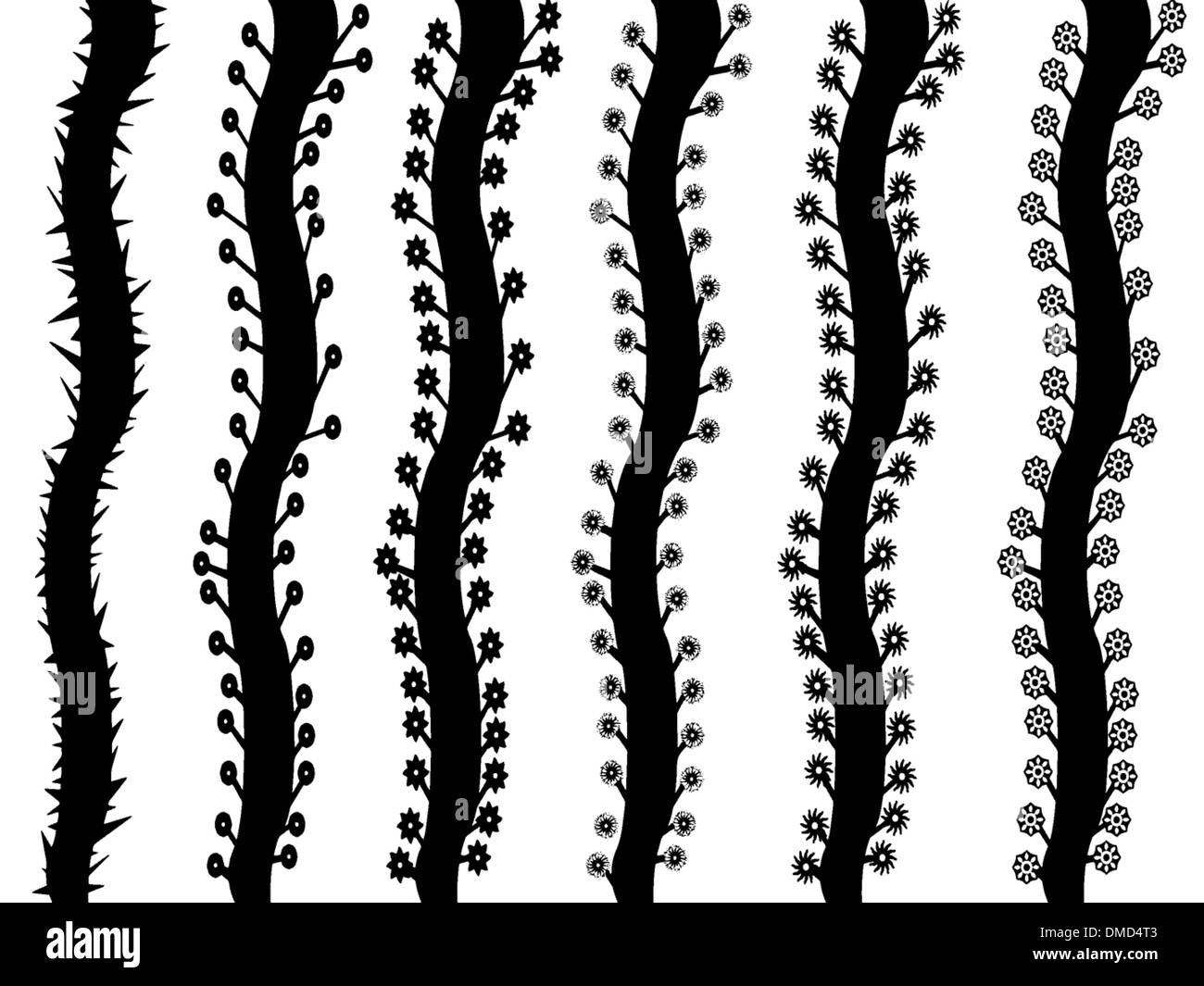 Flowers and thorn illustration Stock Vector Image & Art - Alamy
