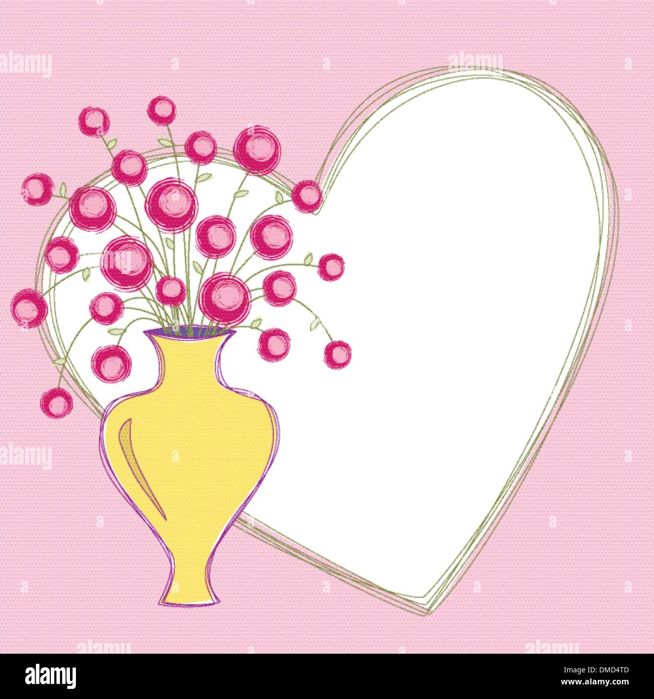 Romantic red flowers Stock Vector Images - Alamy