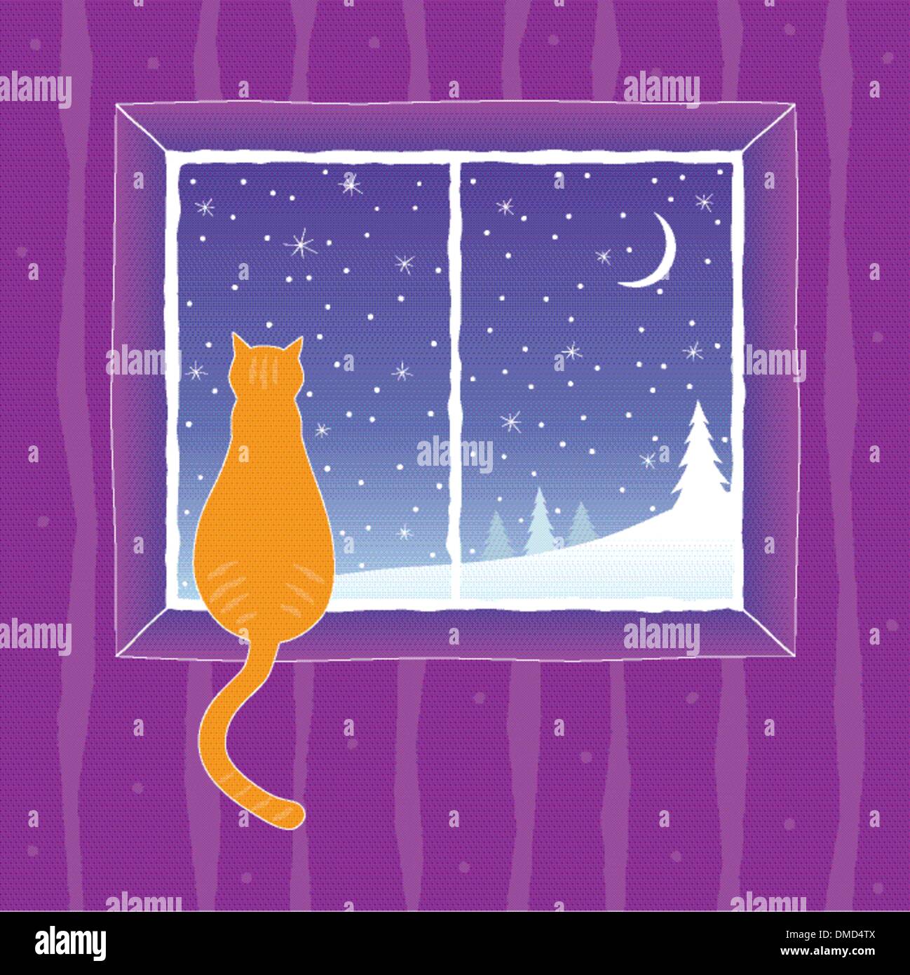 Looking of of window Stock Vector Images - Alamy