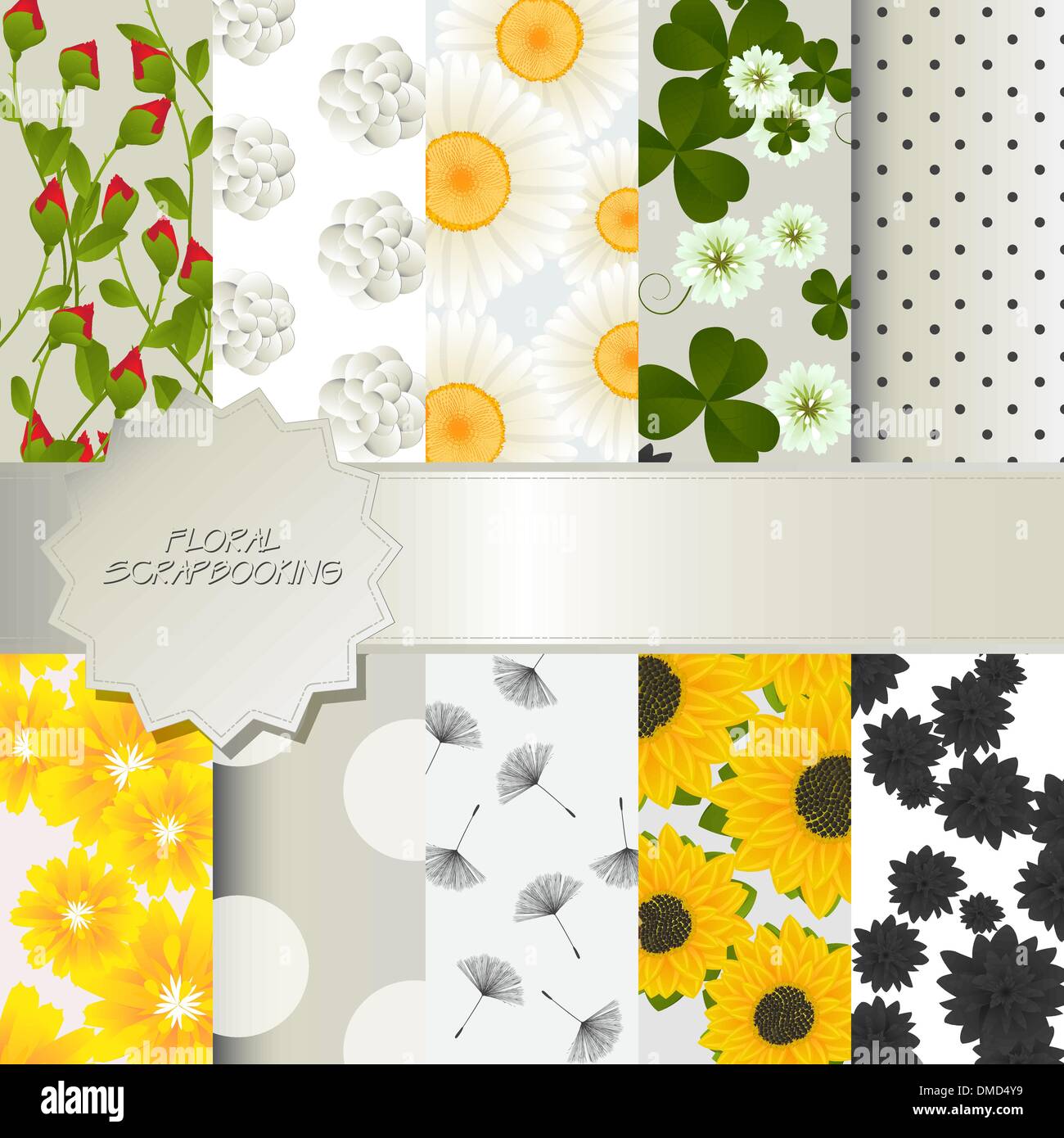 Scrapbook paper Stock Vector Images - Alamy