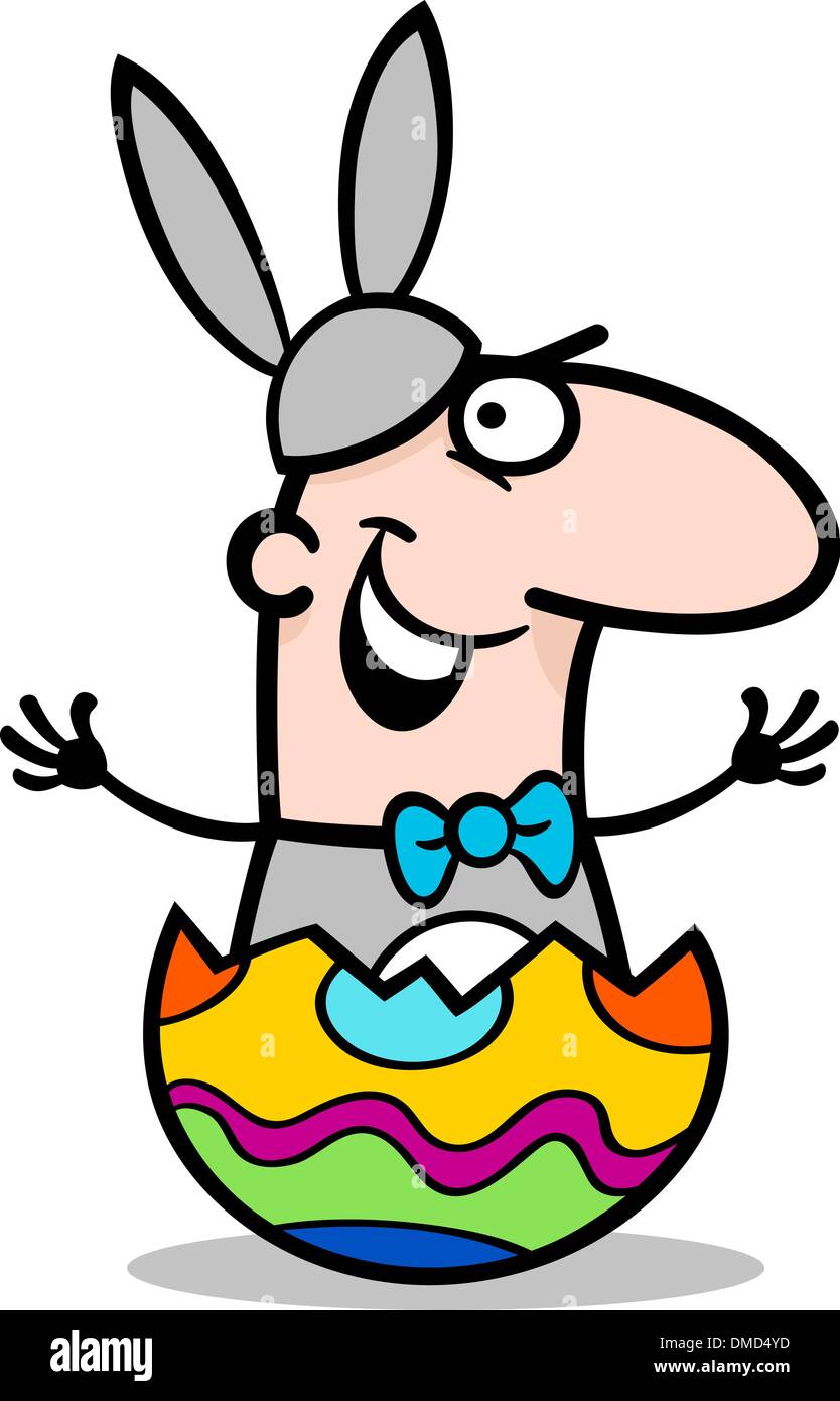 man in easter bunny costume cartoon Stock Vector Image & Art - Alamy