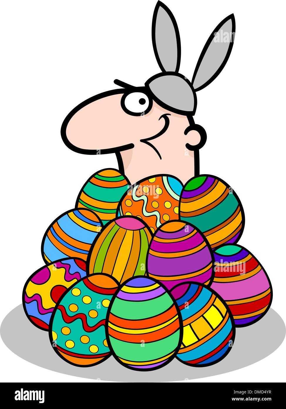 man in easter bunny costume cartoon Stock Vector Image & Art - Alamy