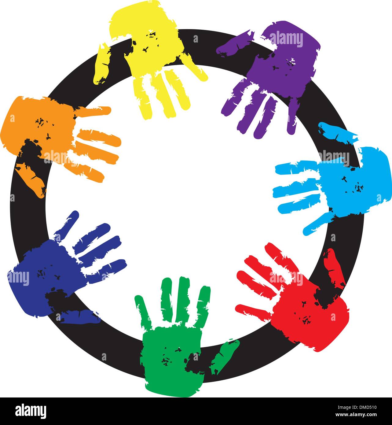 Hands circle image Stock Vector Images - Alamy
