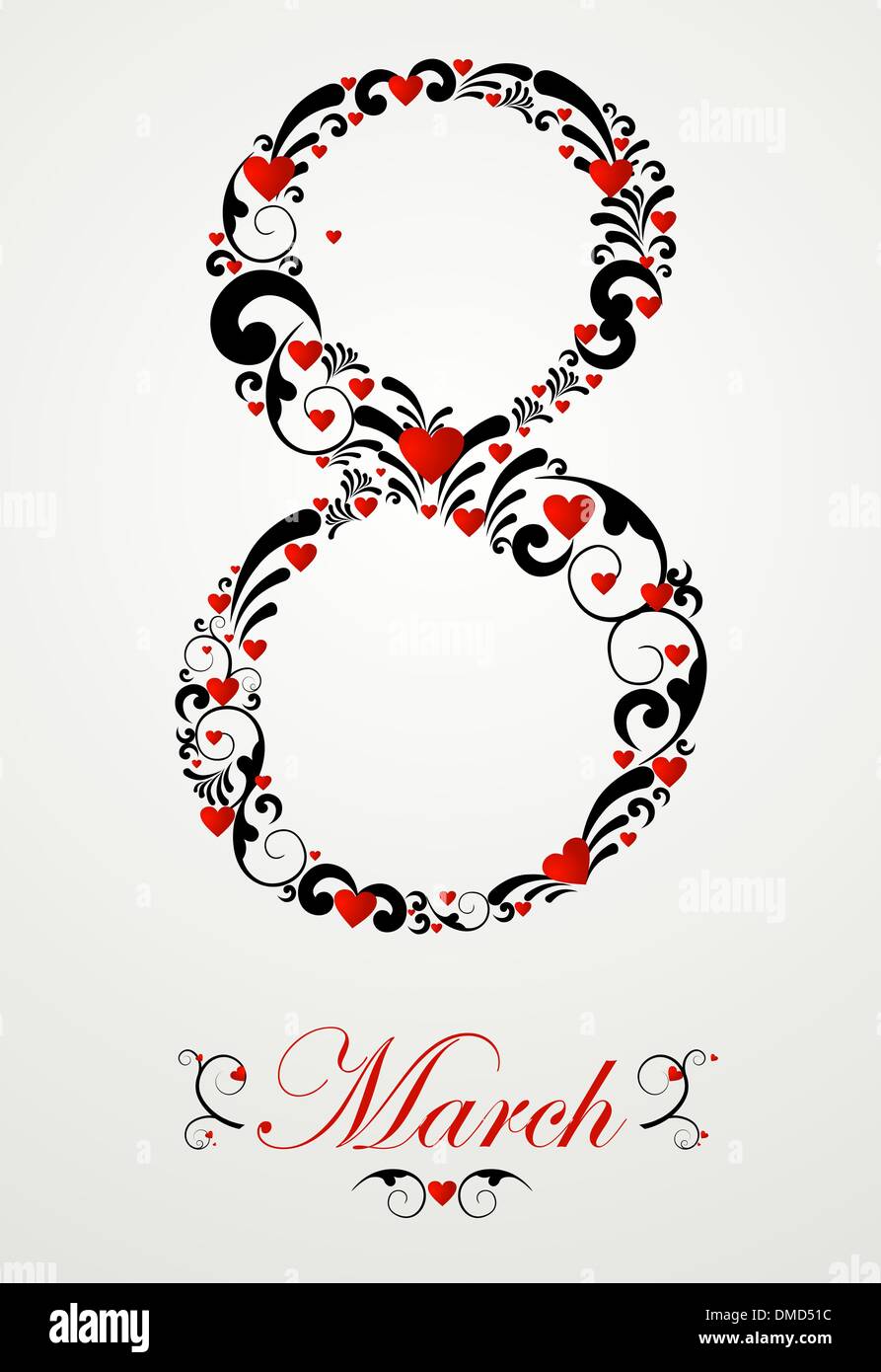 8 march Women's Day Stock Vector Image & Art - Alamy