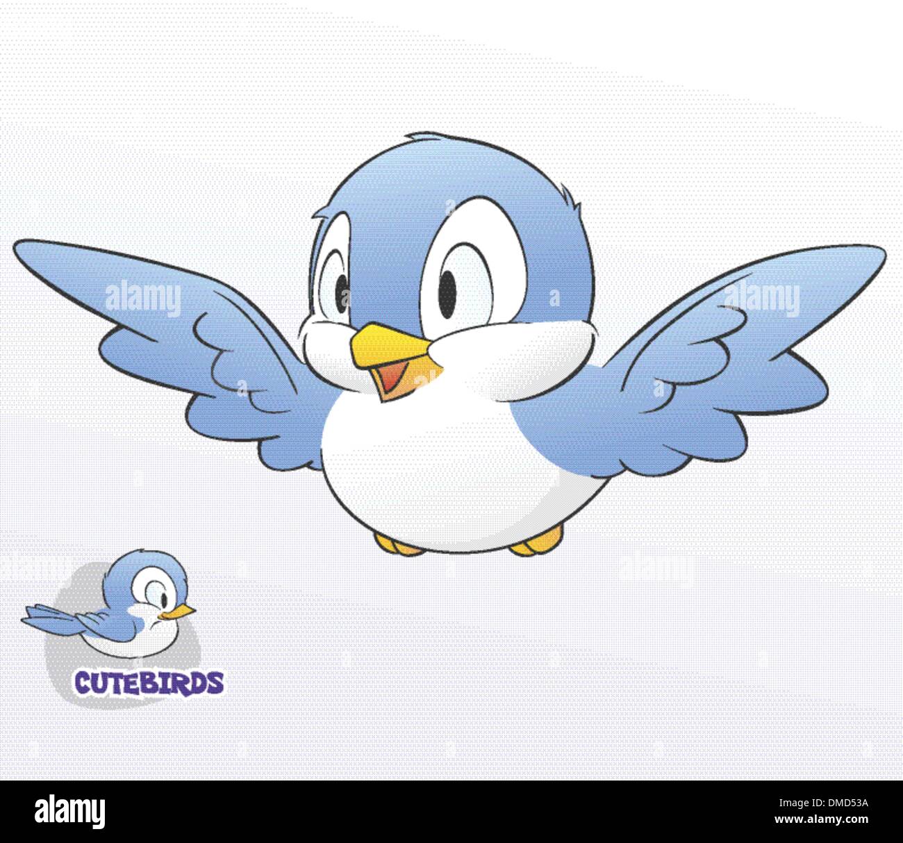 Doodle cute bird animal hi-res stock photography and images - Alamy