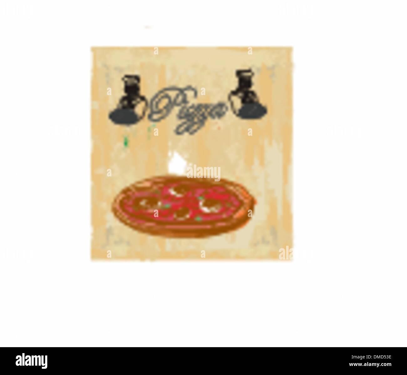 Pizzeria menu poster concept Stock Vector Images - Alamy