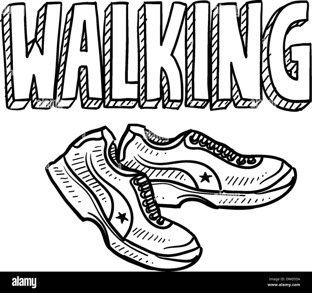 Walking for fitness Black and White Stock Photos & Images - Alamy