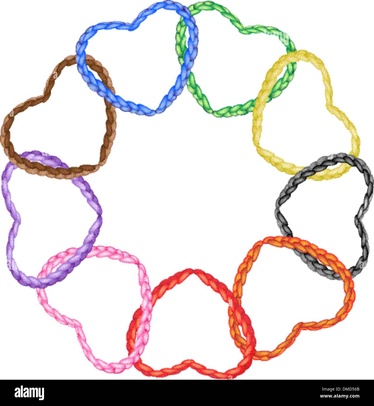 Set of heart Stock Vector Images - Alamy