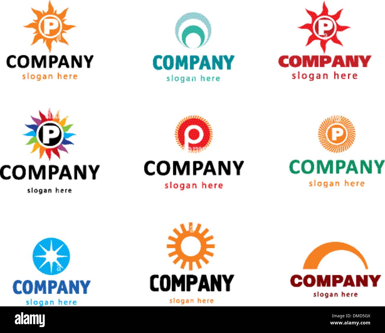 Orange sun logo company hi-res stock photography and images - Alamy
