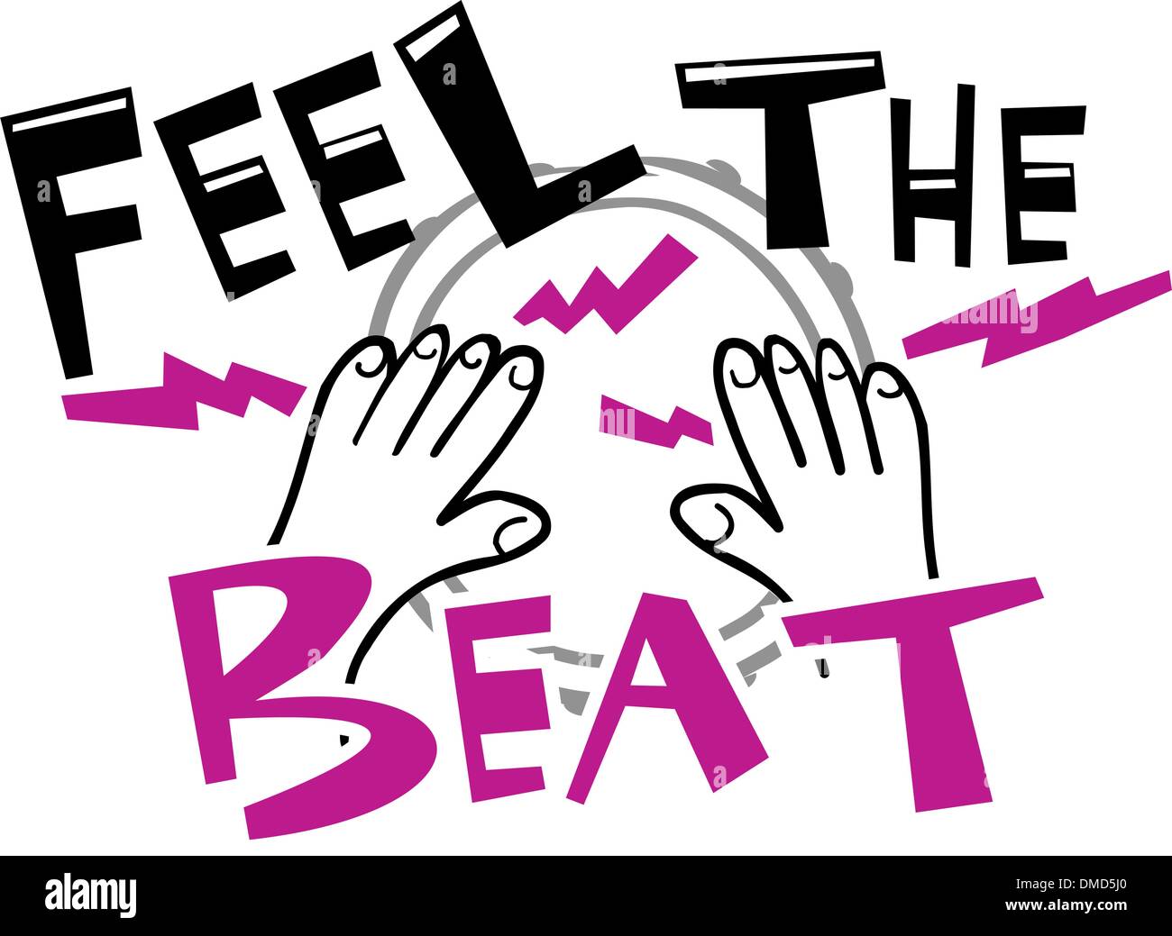 Feel the beat Stock Vector Image & Art - Alamy