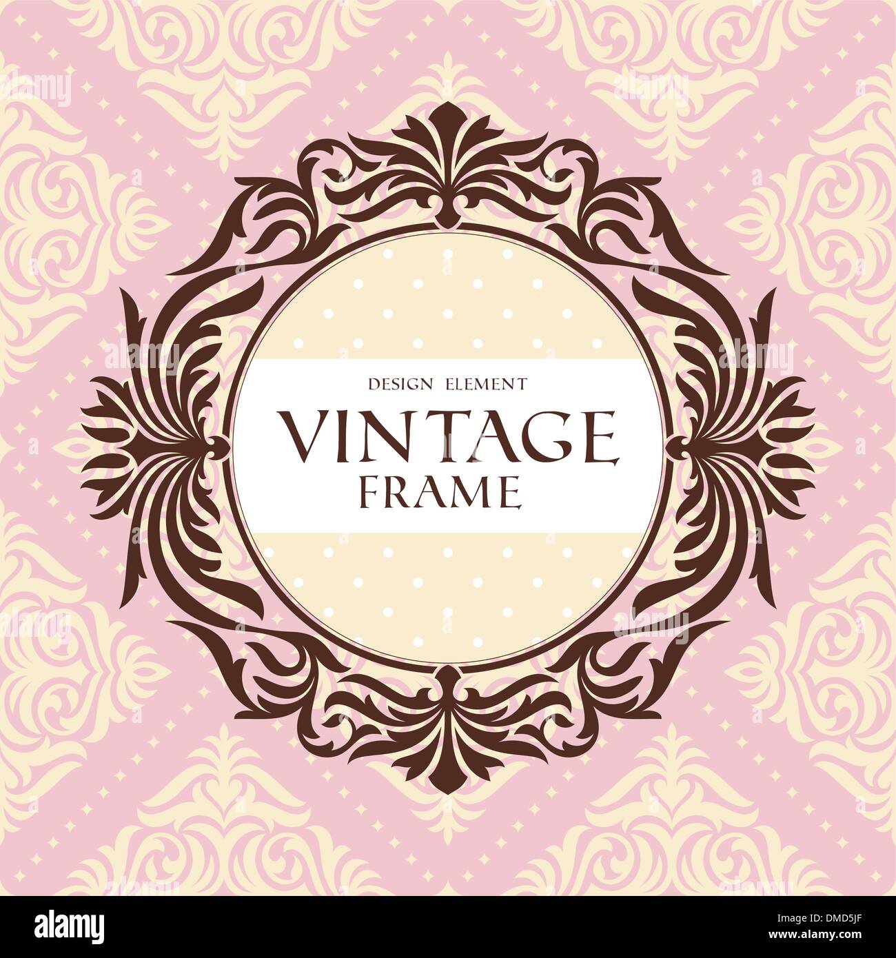 vintage floral frame Stock Vector Image & Art - Alamy