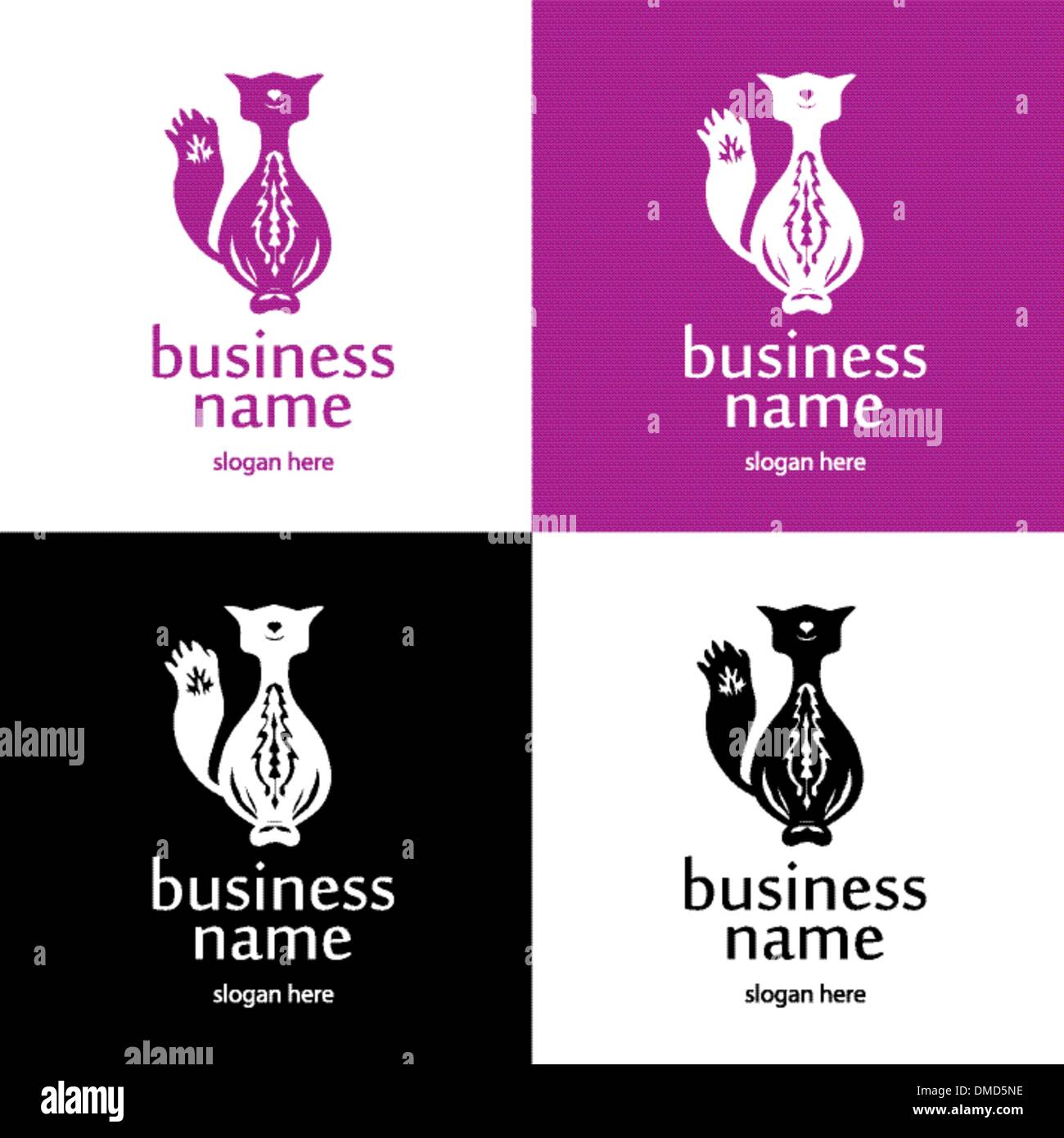 Cat food on pink Stock Vector Images - Alamy