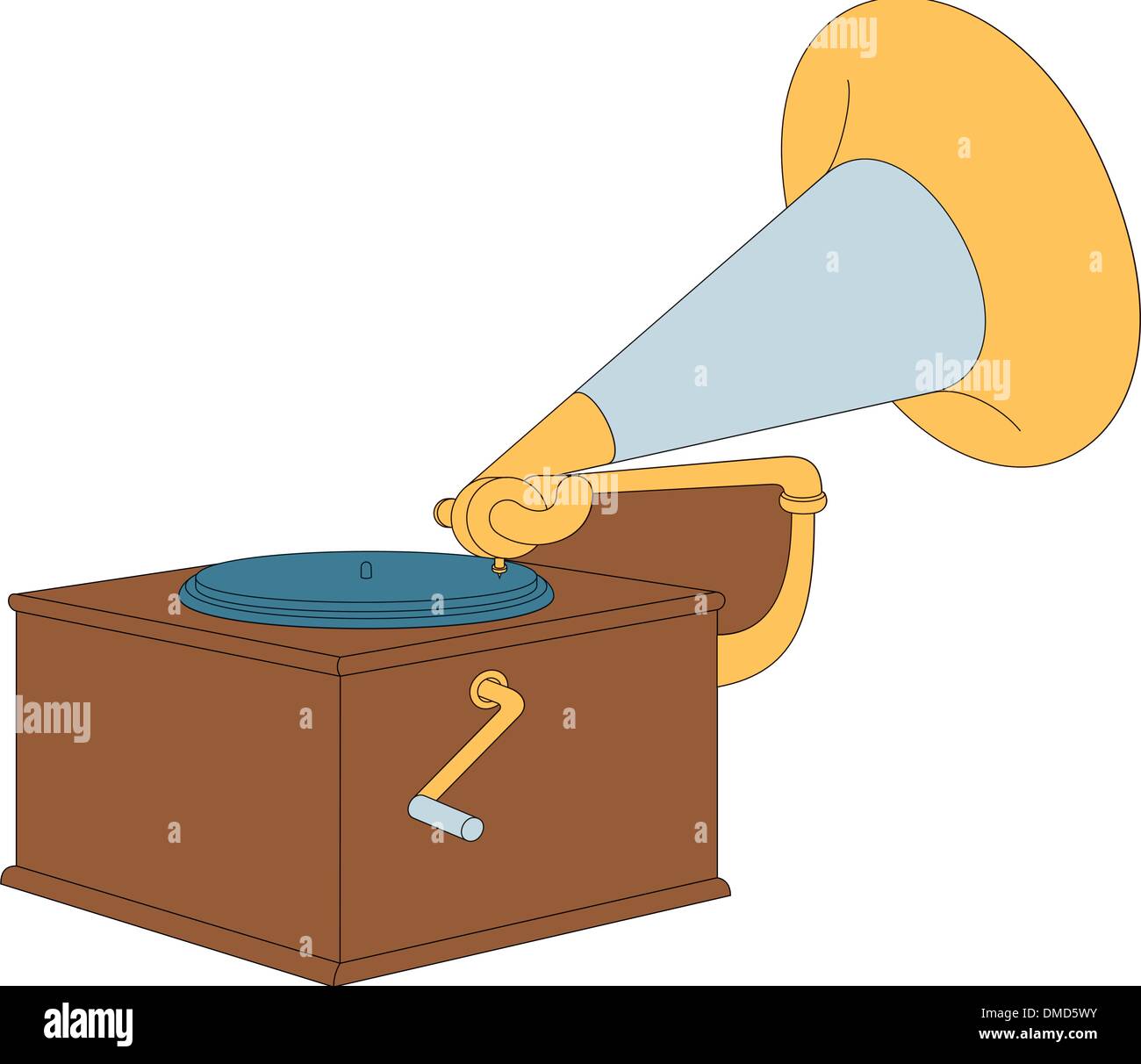 Playing gramophone Stock Vector Images - Alamy