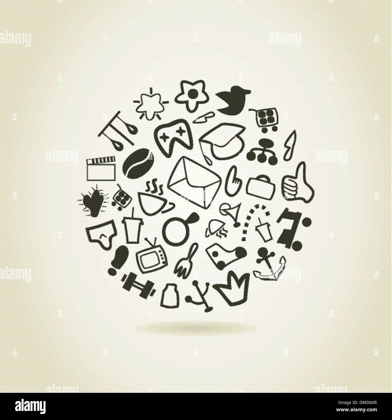 Drawing abstraction Stock Vector Images - Alamy