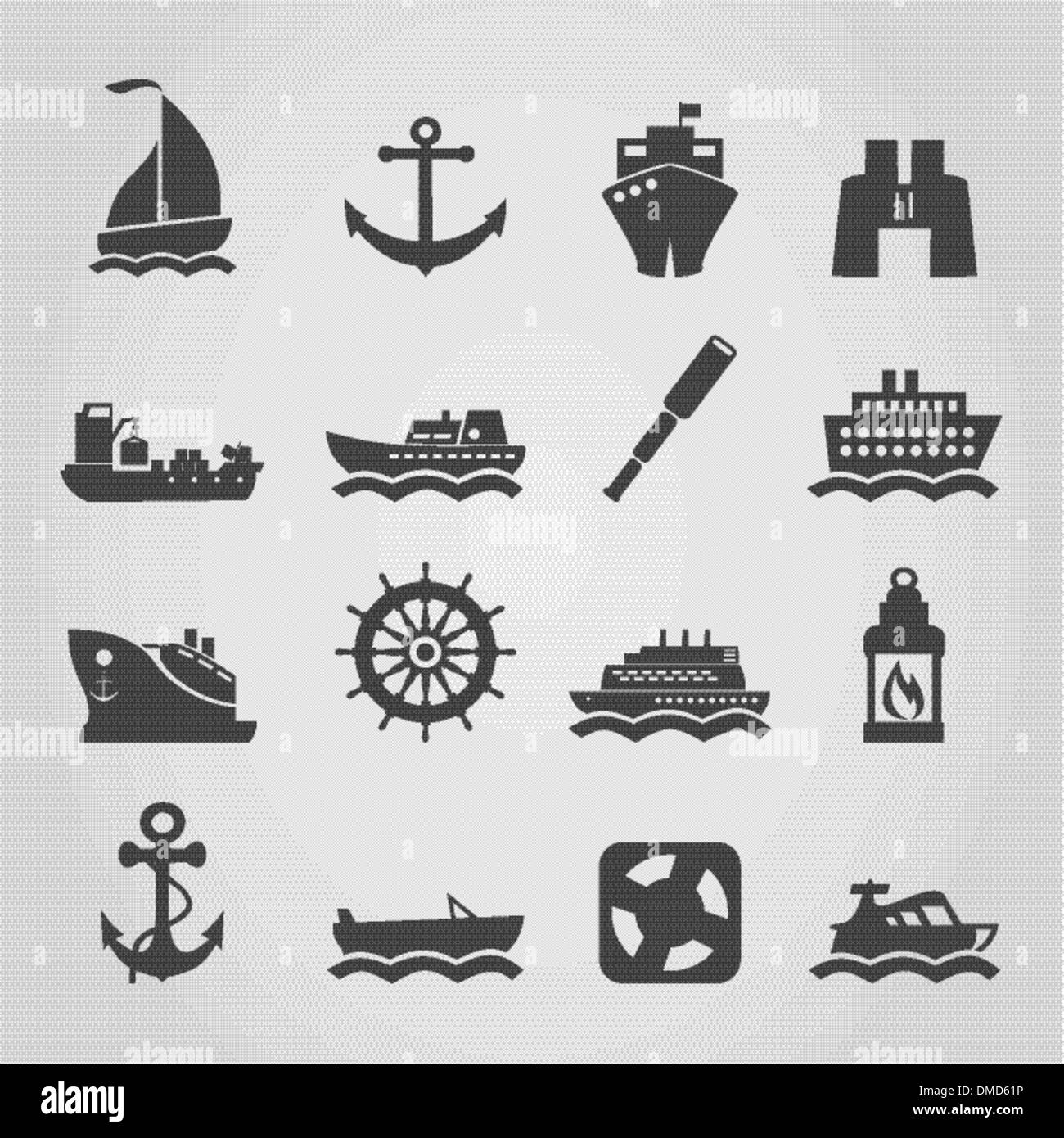 Ship an icon Stock Vector Image & Art - Alamy