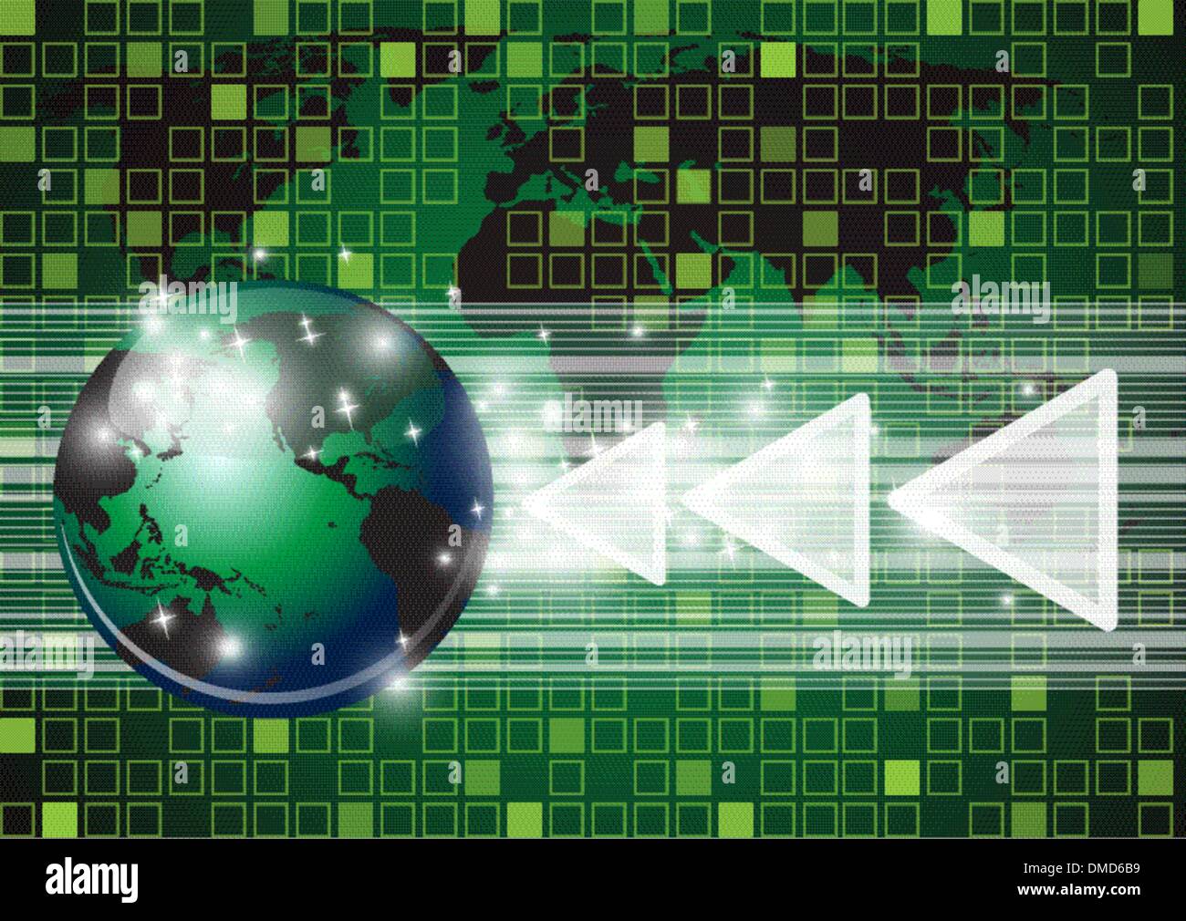 Abstract globe vector and technology background. eps10 Stock Vector ...