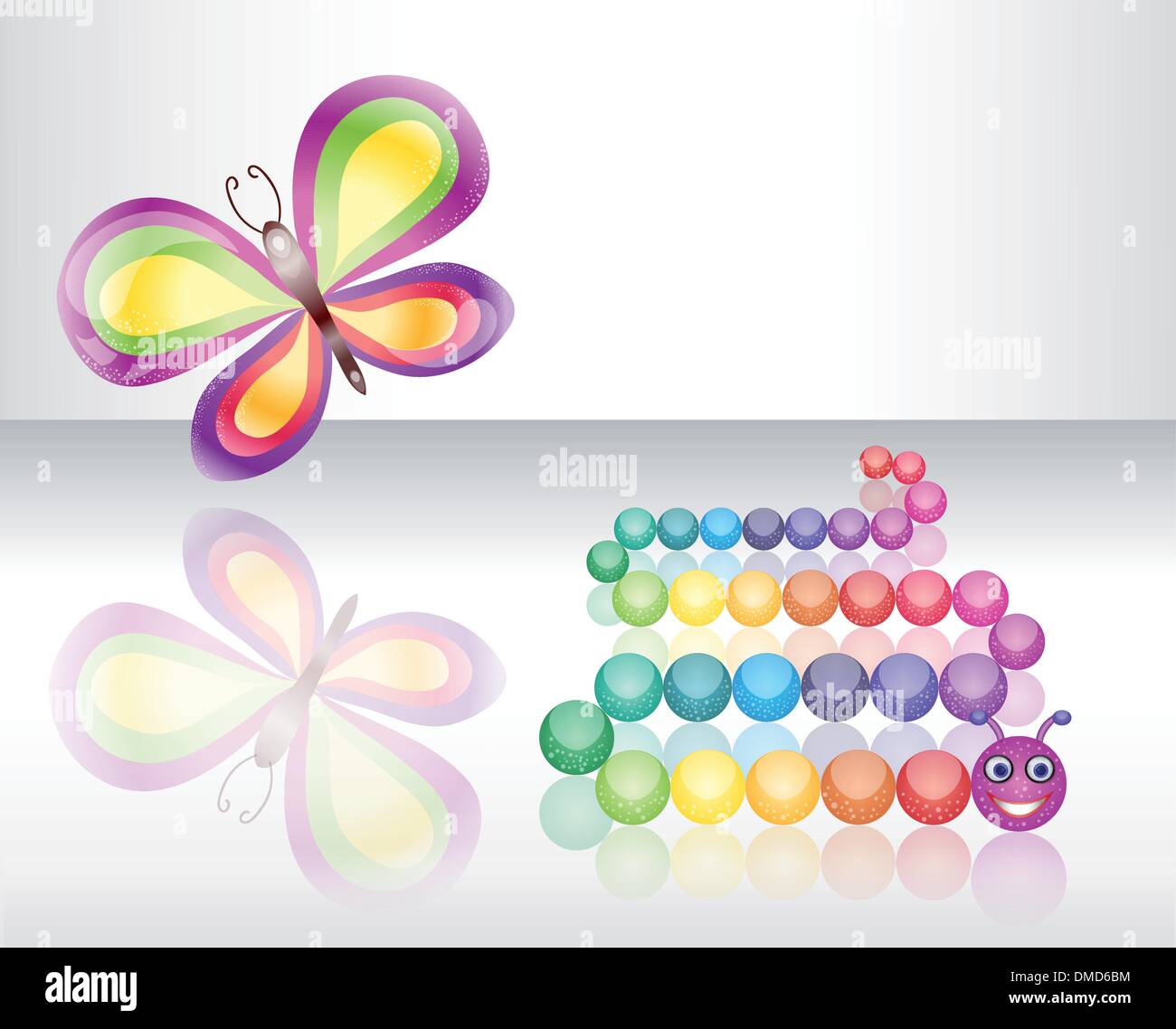 Beautiful orange brown butterfly Stock Vector Images - Alamy