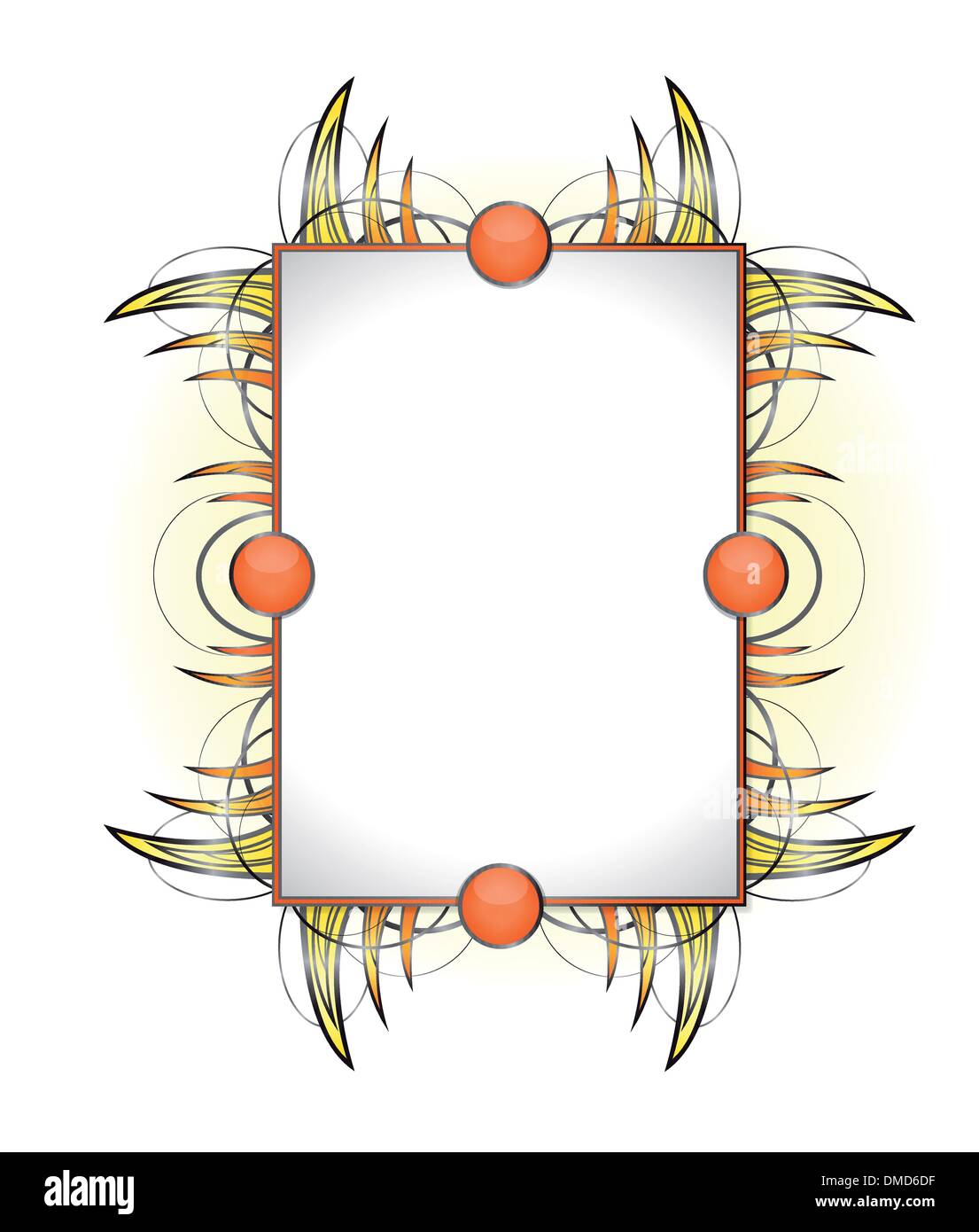 Abstract shape with frame Stock Vector Image & Art - Alamy
