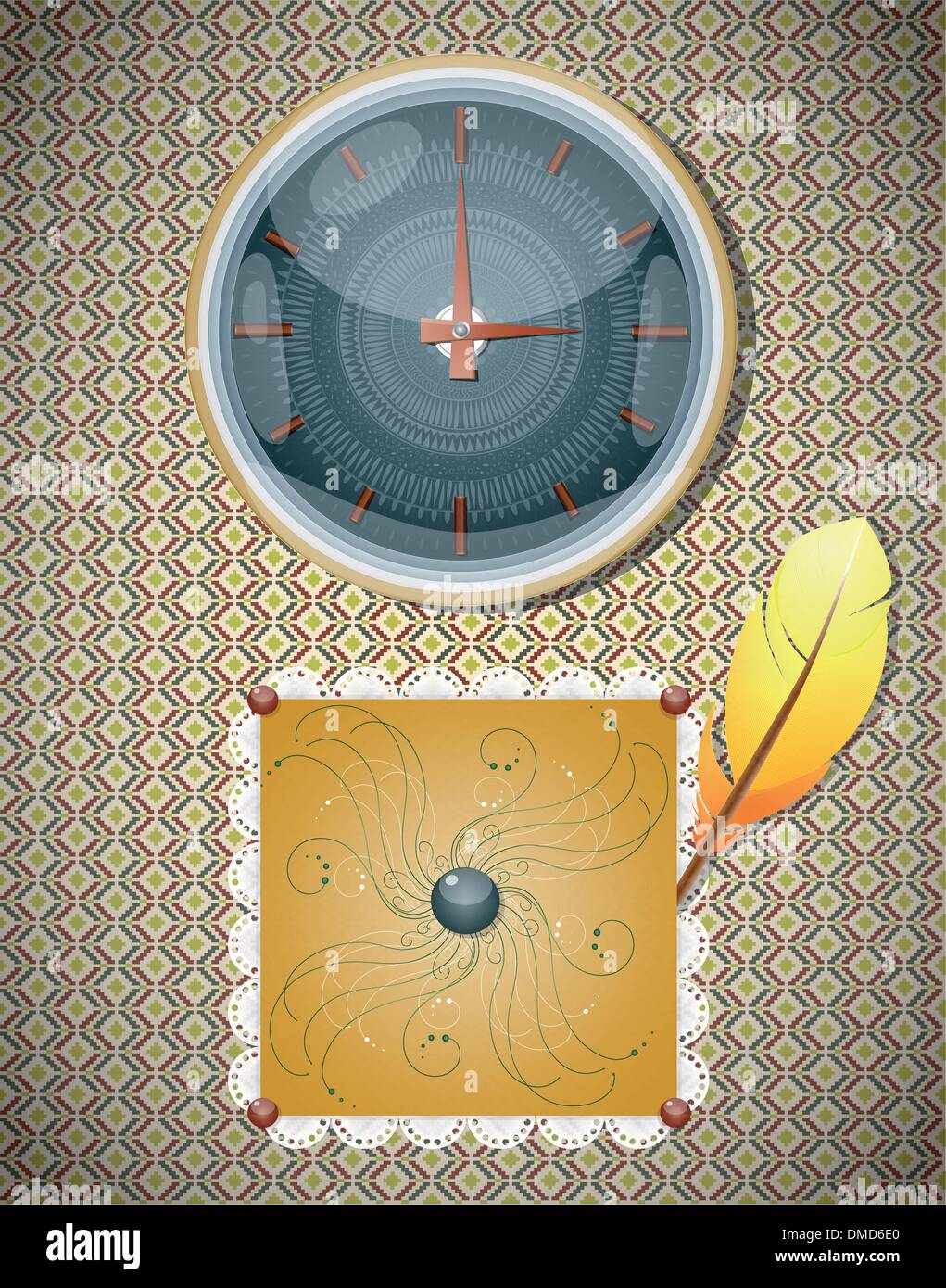 Feather texture colorful Stock Vector Images - Alamy