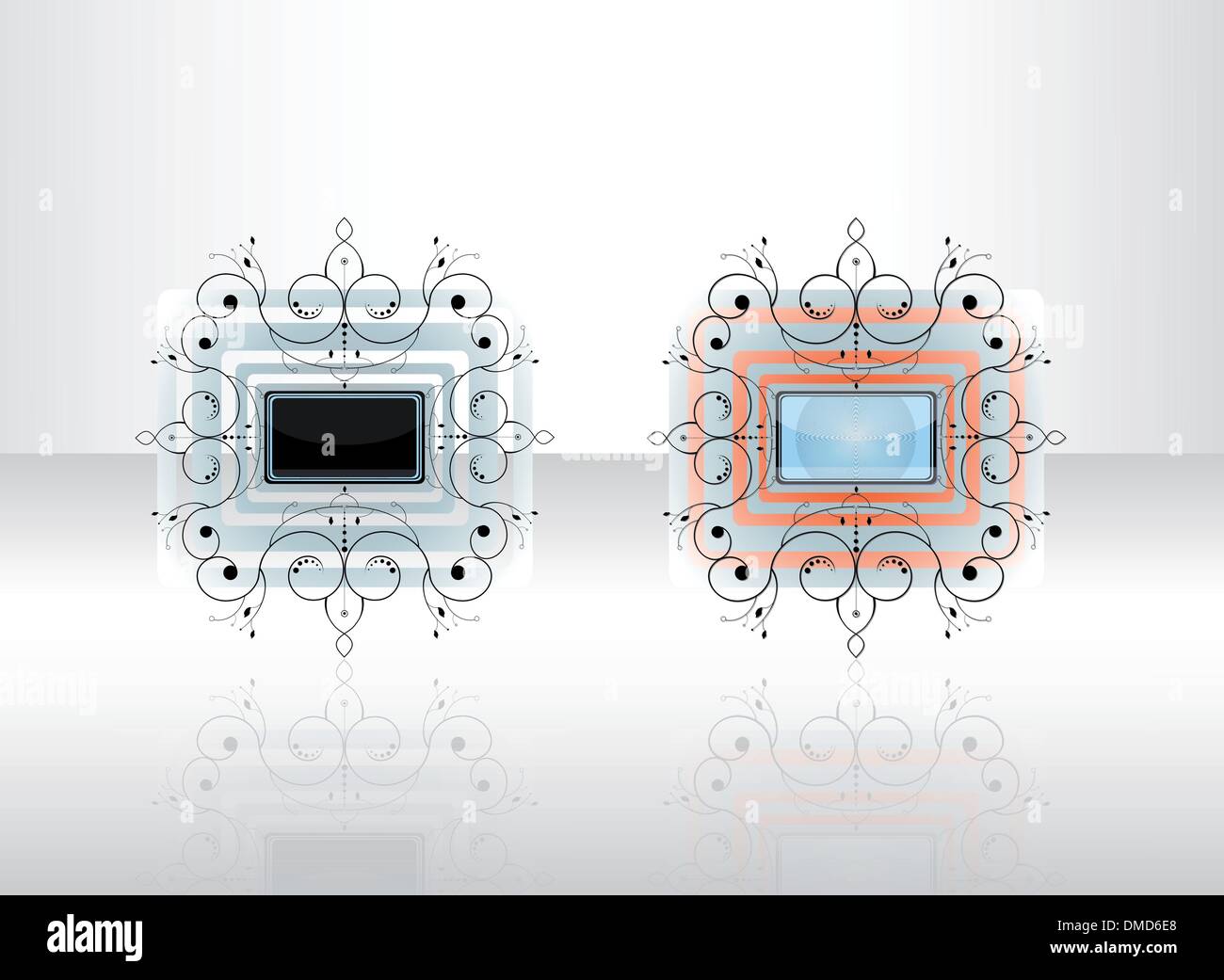 Abstract shape with frame Stock Vector Image & Art - Alamy