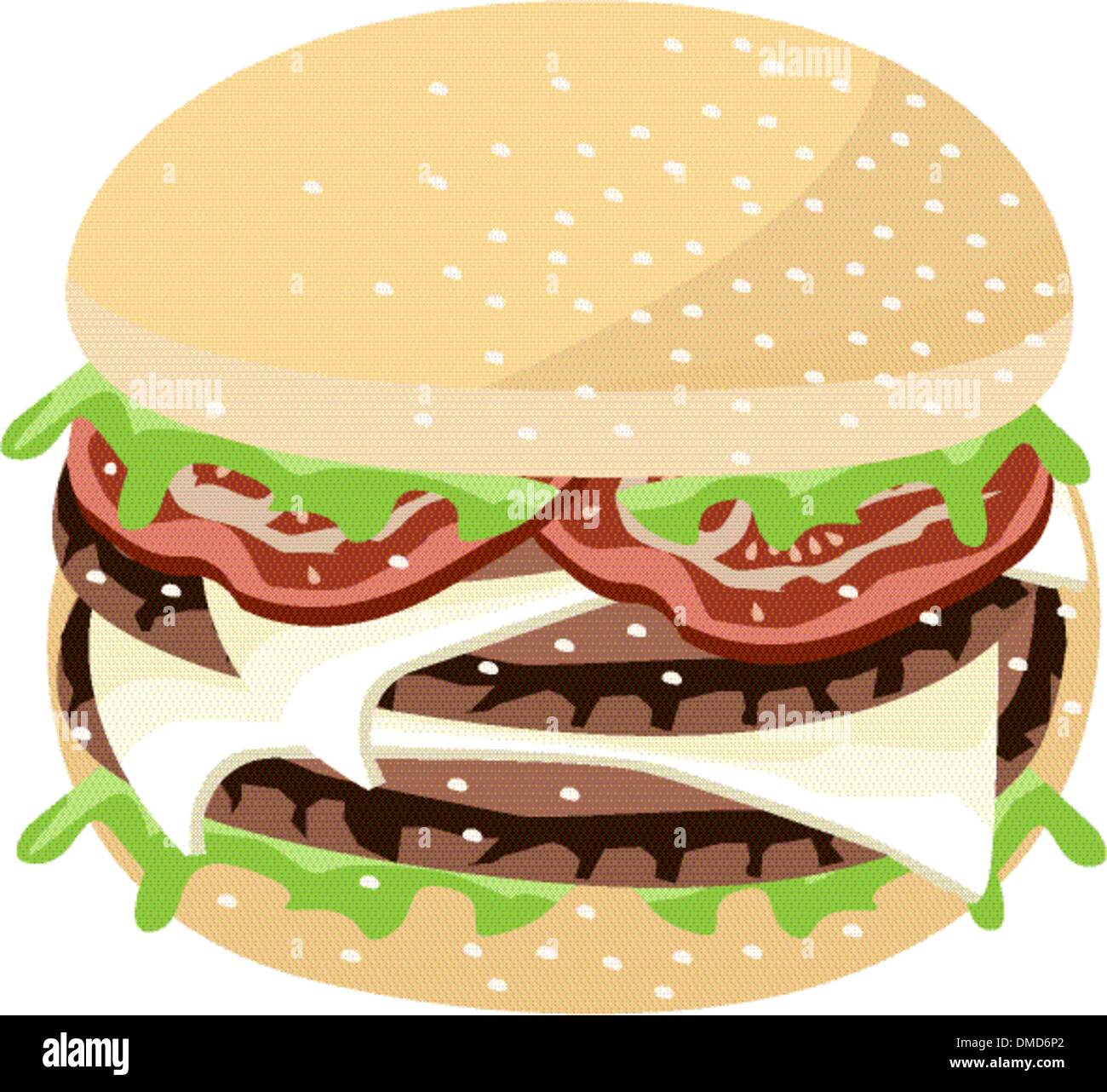 Cheese bread on white Stock Vector Images - Alamy