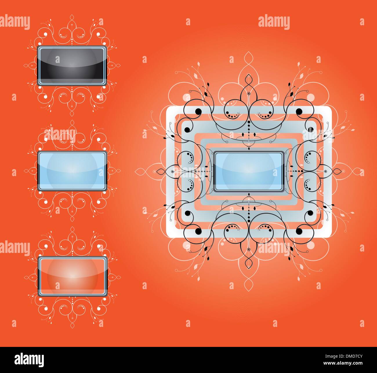 Abstract shapes with frames Stock Vector Image & Art - Alamy