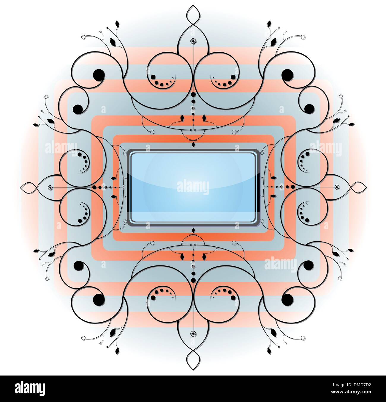 Abstract shape with frame Stock Vector Image & Art - Alamy