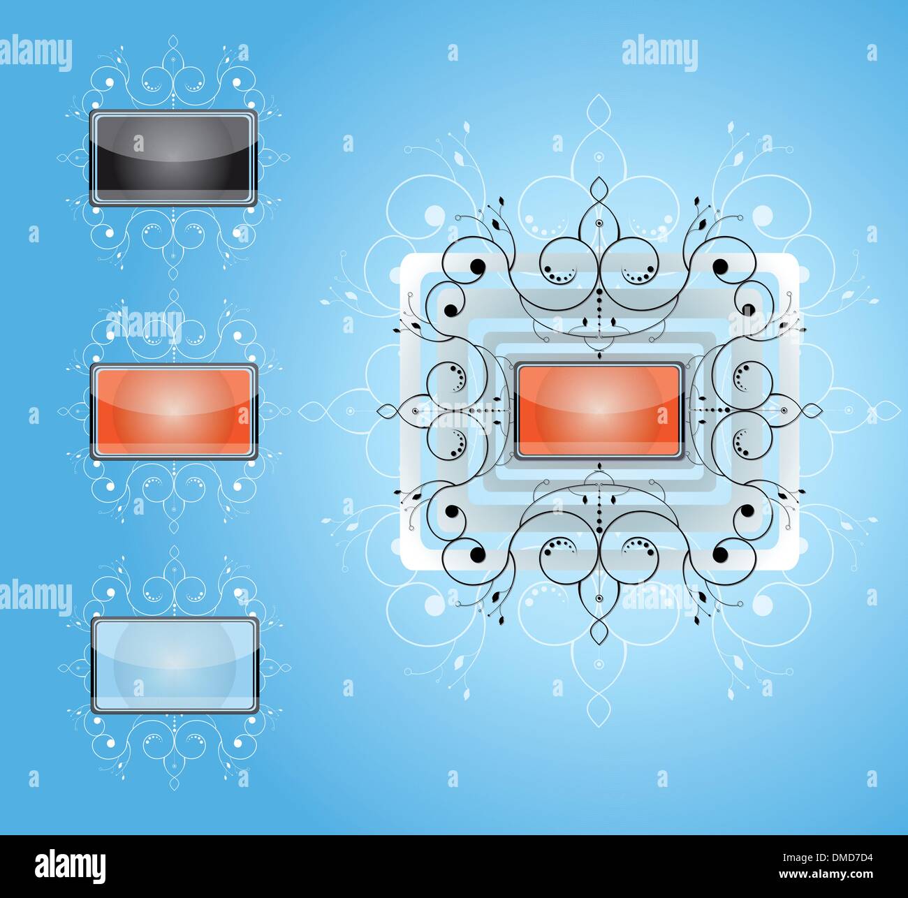 Abstract shapes with frames Stock Vector Image & Art - Alamy