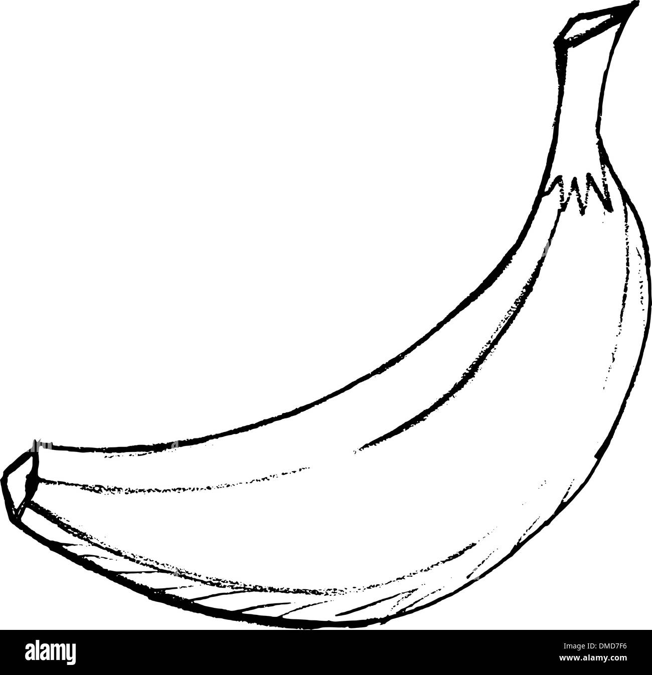 Banana fruit cartoon Black and White Stock Photos & Images - Alamy