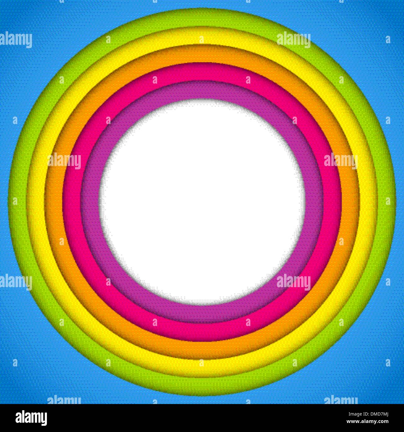Colorful Frame with Circles Rainbow Stock Vector Image & Art - Alamy
