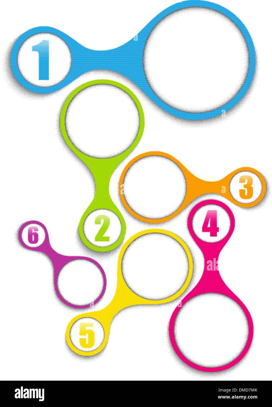 Set of Colorful Frames with Numbers Stock Vector Image & Art - Alamy