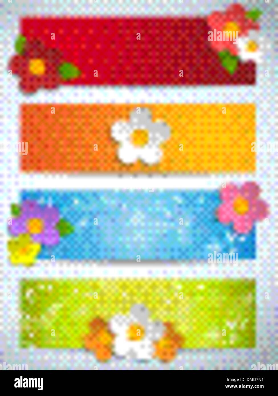 Set vintage space banners Stock Vector Images - Alamy