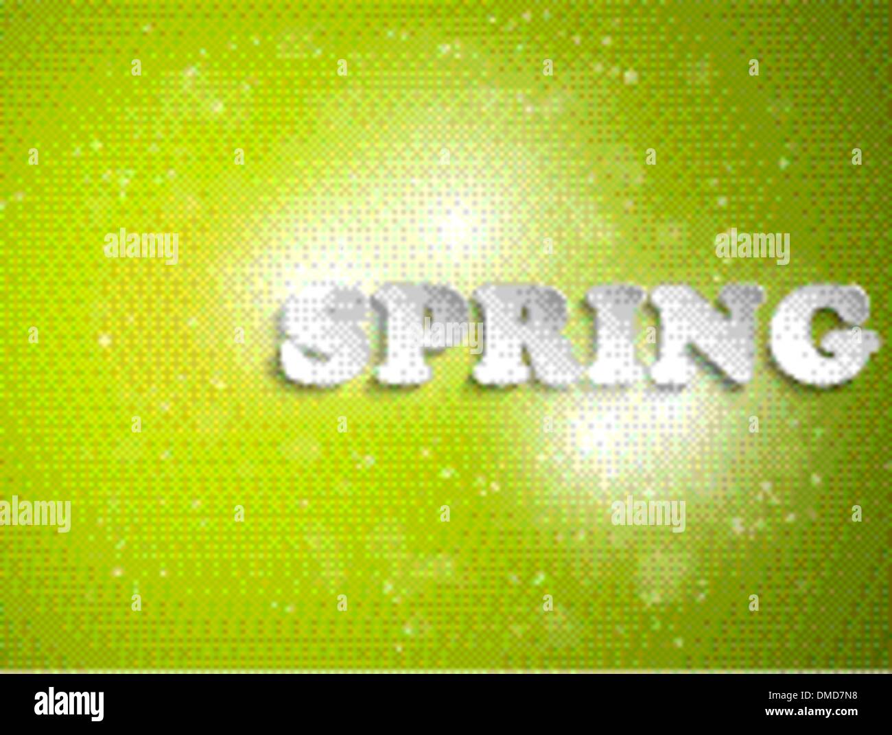 Green Spring Background With Light Stock Vector Image & Art - Alamy