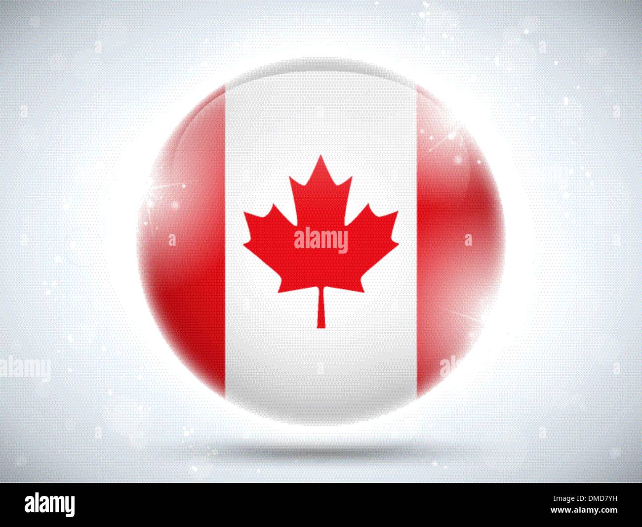 Canada Flag Glossy Button Stock Vector Image & Art - Alamy