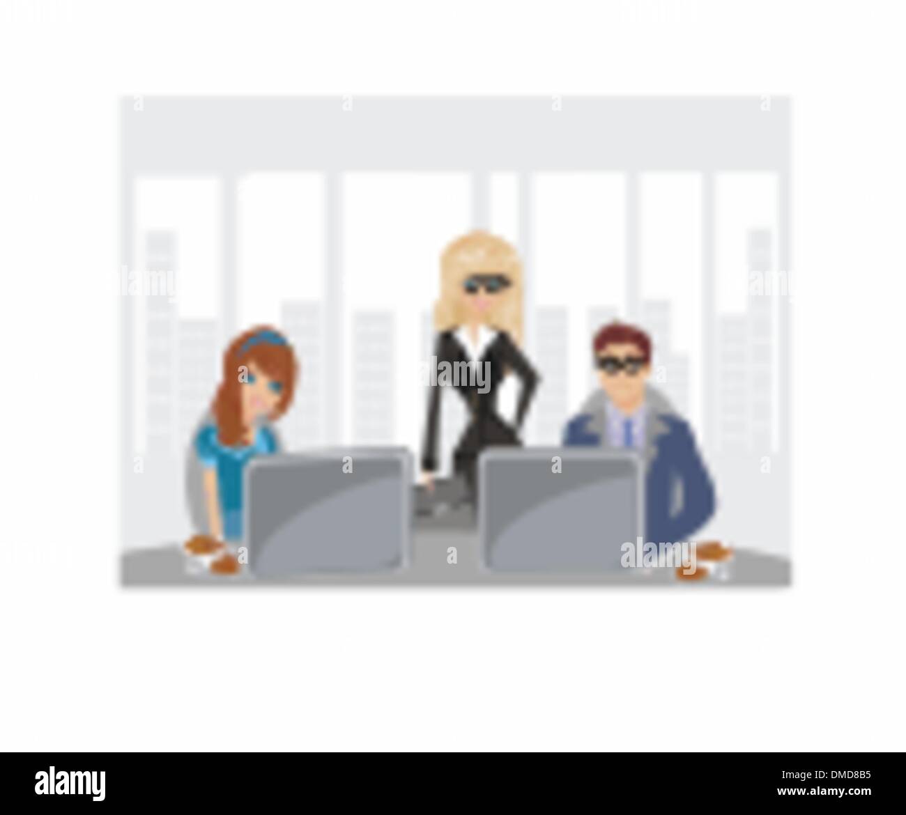 Meeting in the city Stock Vector Images - Alamy