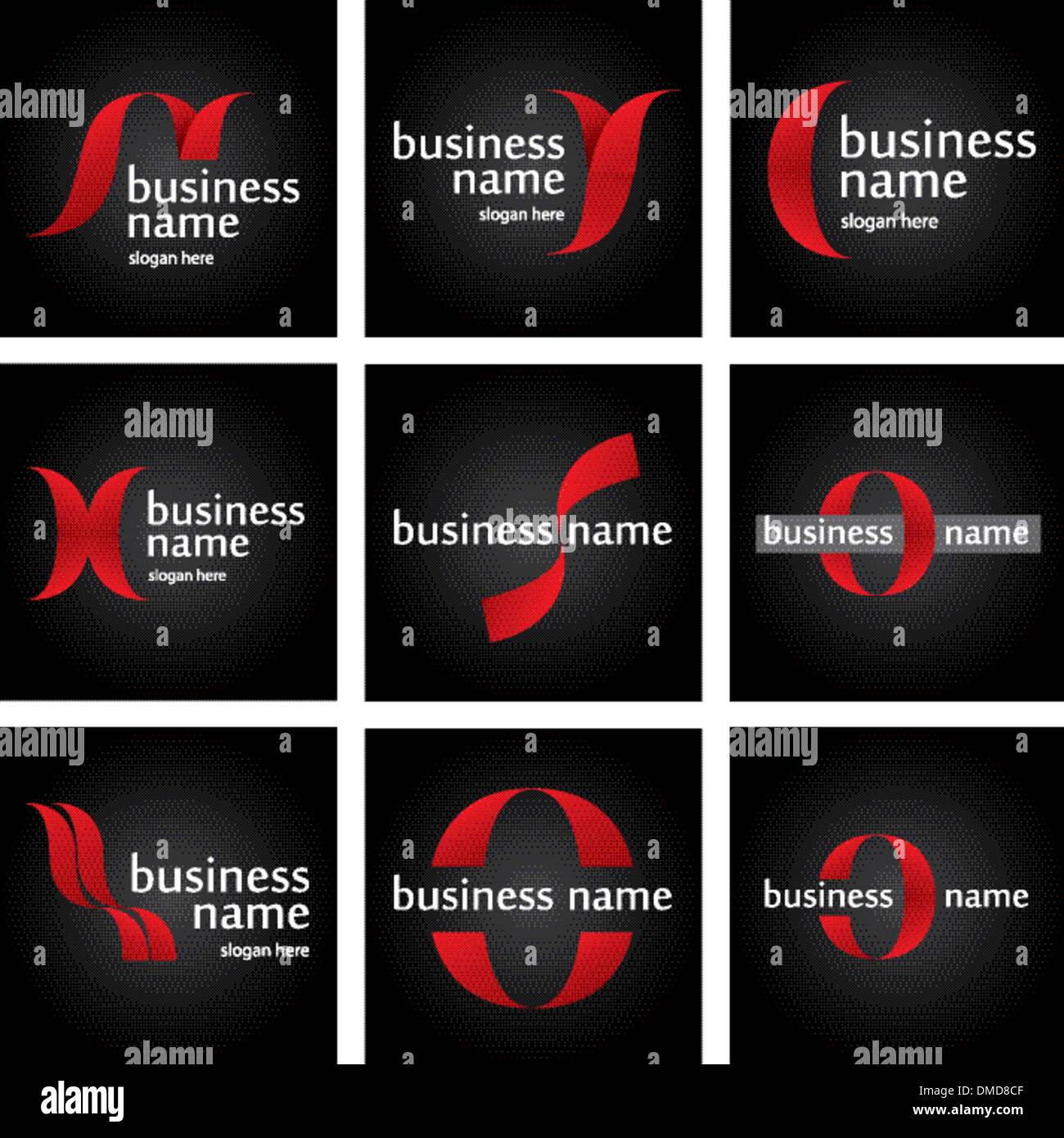 Red line on black Stock Vector Images - Alamy