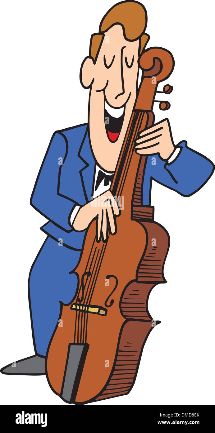 Young cello player Stock Vector Images - Alamy