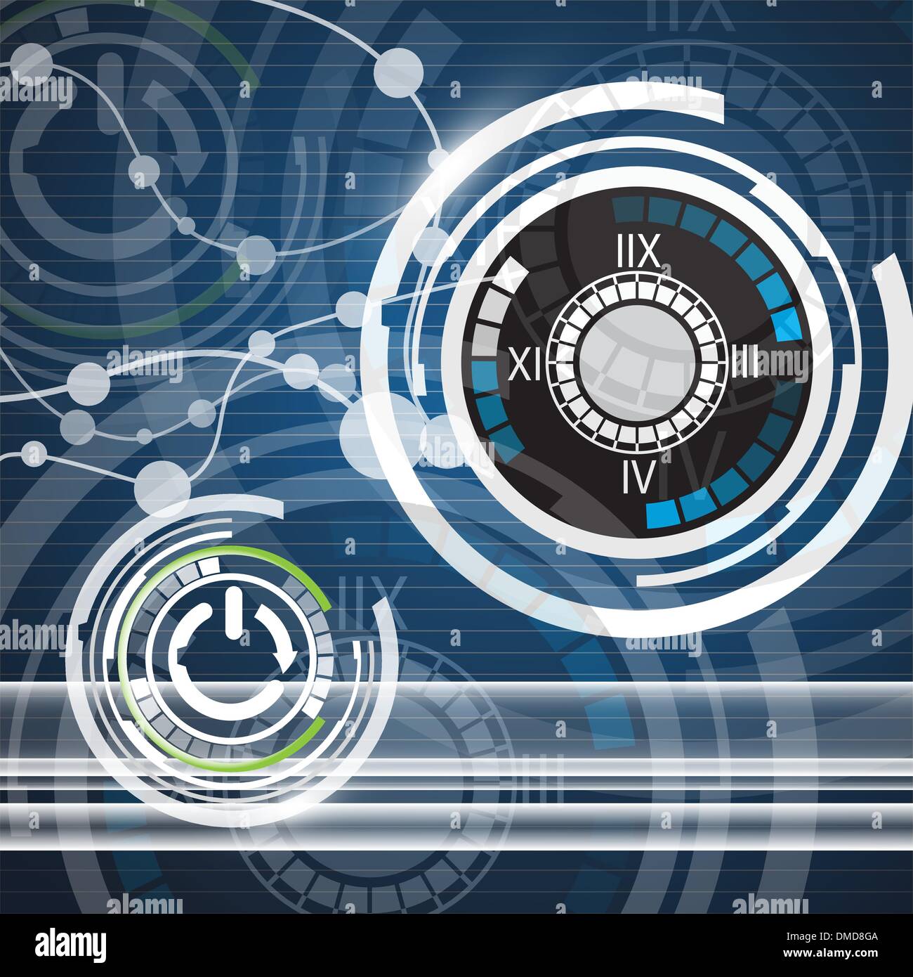 Abstract vector and technology background Stock Vector Image & Art - Alamy