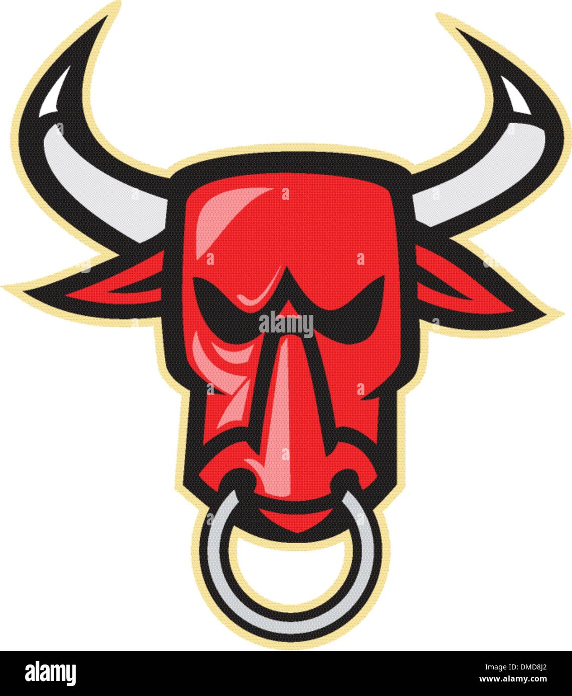 Raging Angry Bull Head Stock Vector Image & Art - Alamy