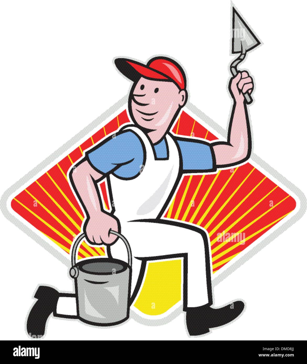 Cartoon construction worker repairman Cut Out Stock Images & Pictures ...