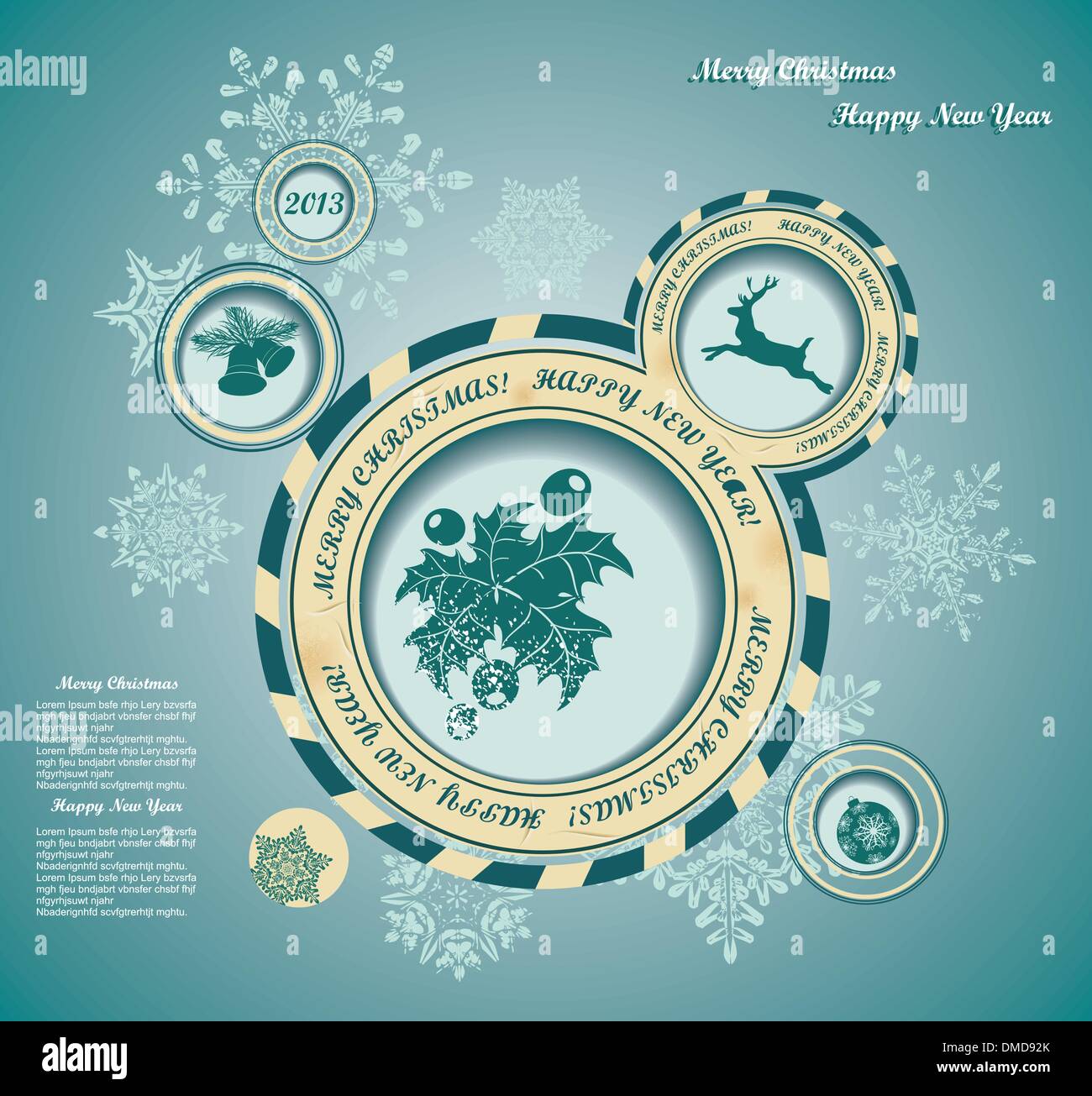 Christmas background concept ornaments Stock Vector Images - Alamy