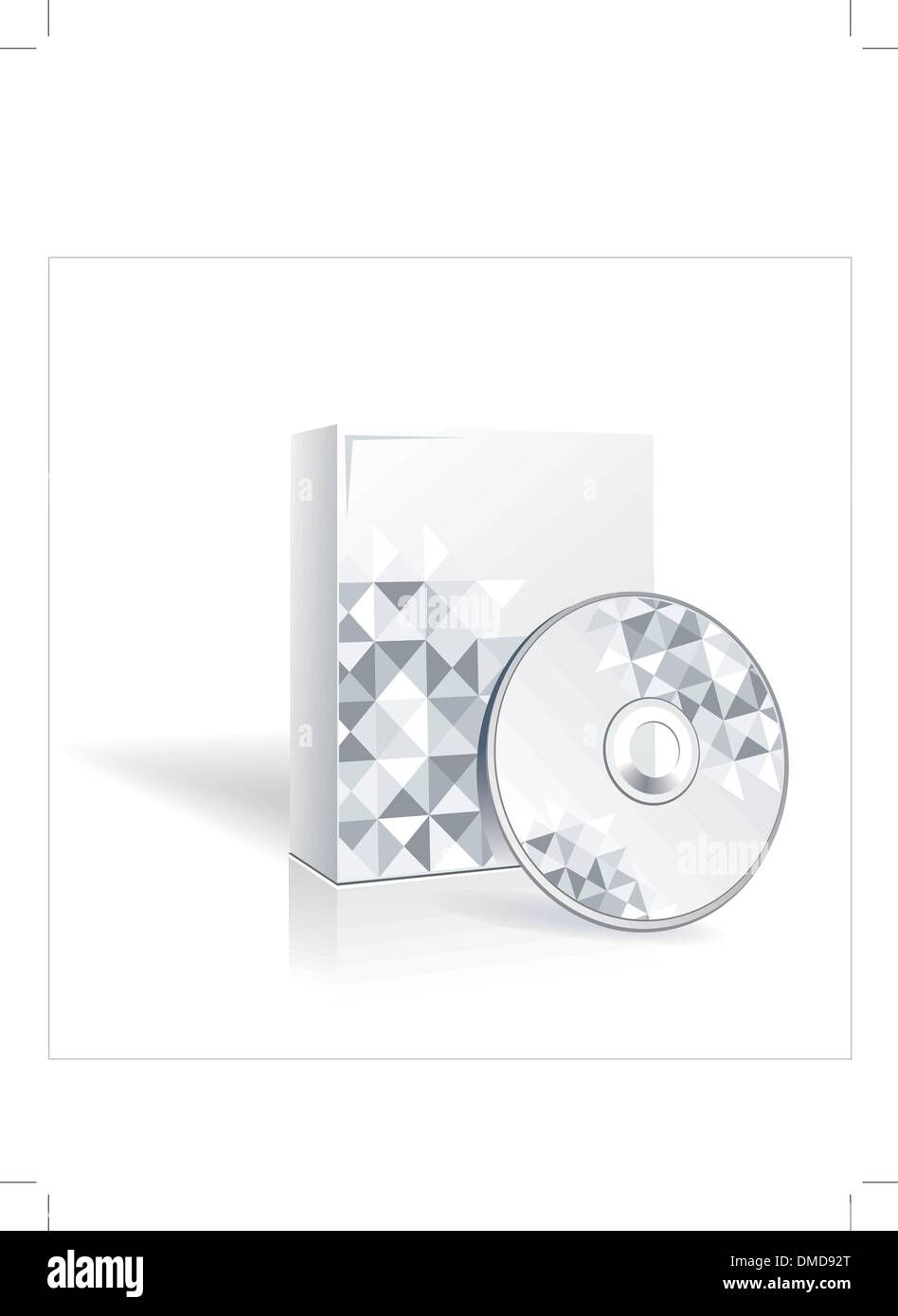 CD box template. Vector Stock Vector Image & Art - Alamy
