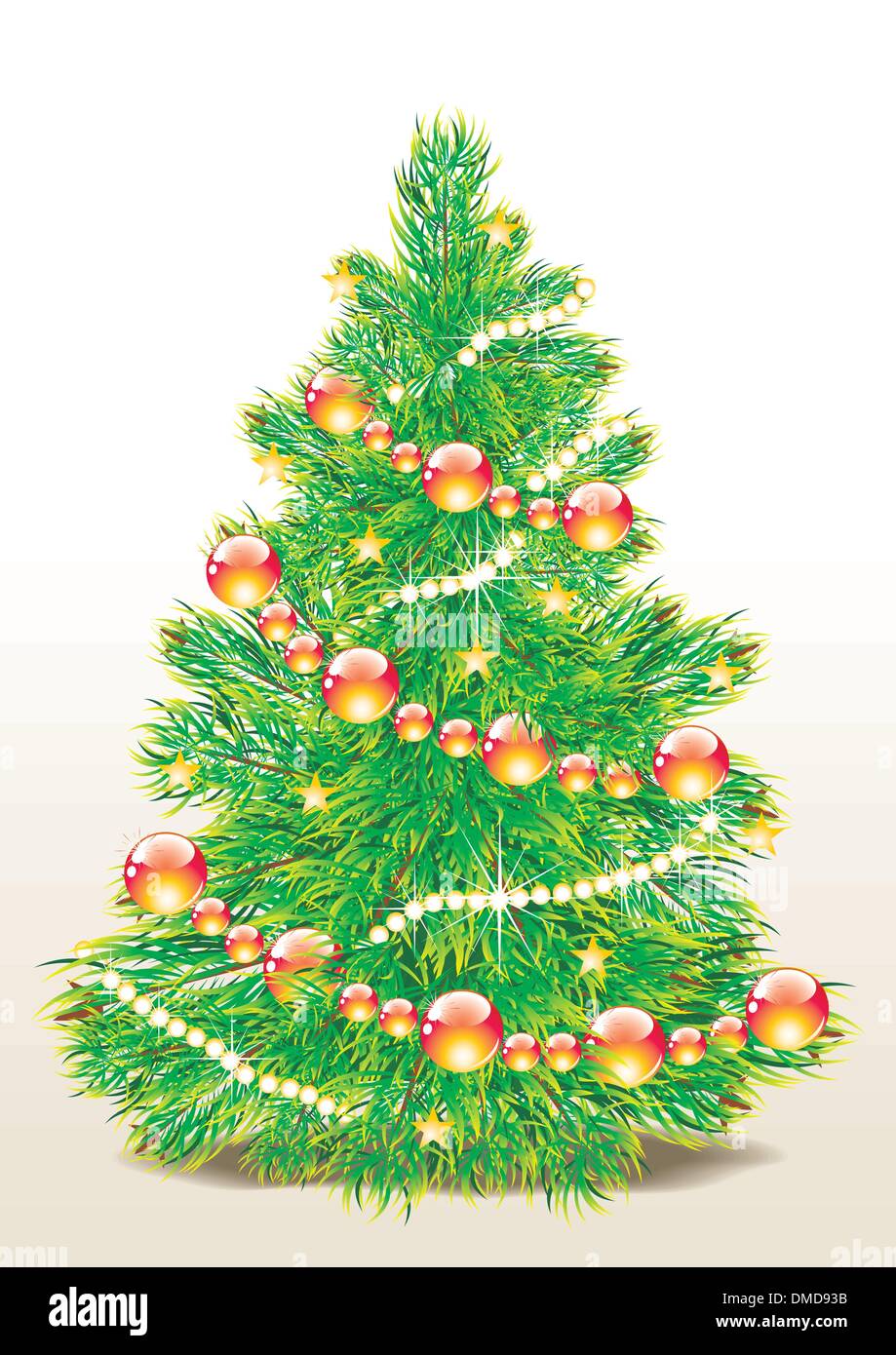 Christmas tree vector image Stock Vector Image & Art - Alamy