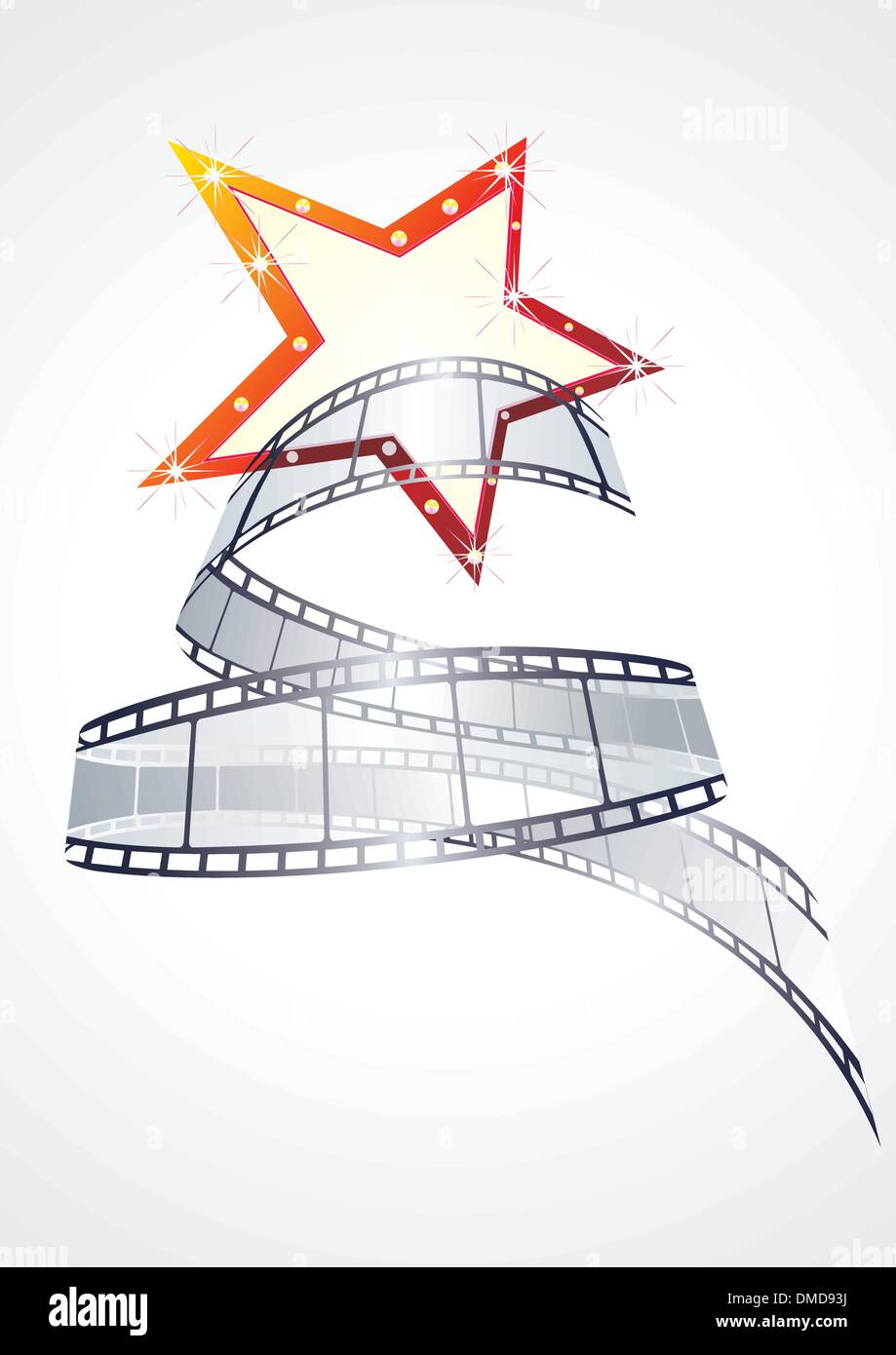 vector realistic 3d film reel Stock Vector Image & Art - Alamy