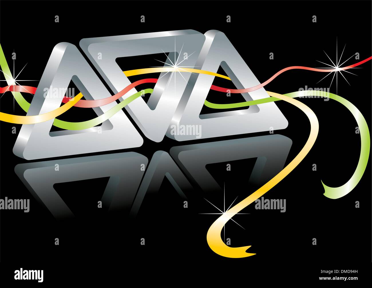 Abstract 3d shapes flow Stock Vector Images - Alamy