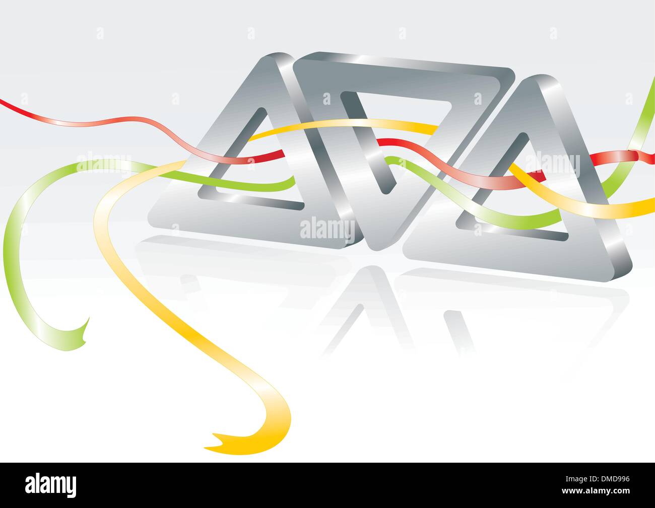 Abstract 3d shapes flow Stock Vector Images - Alamy