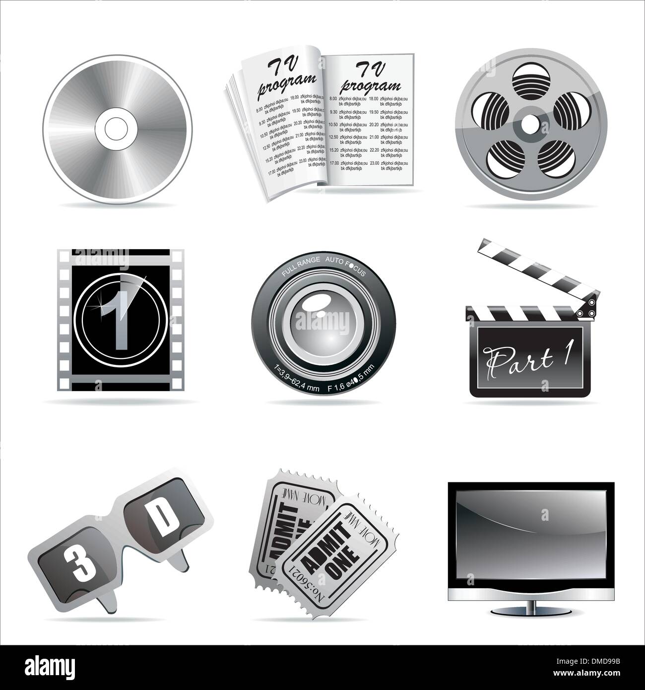 Cinema award camera Stock Vector Images - Alamy